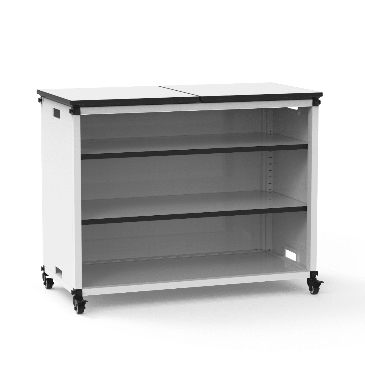FSE 373-MBSCB03 Modular Classroom Bookshelf - Wide Module with Casters ...
