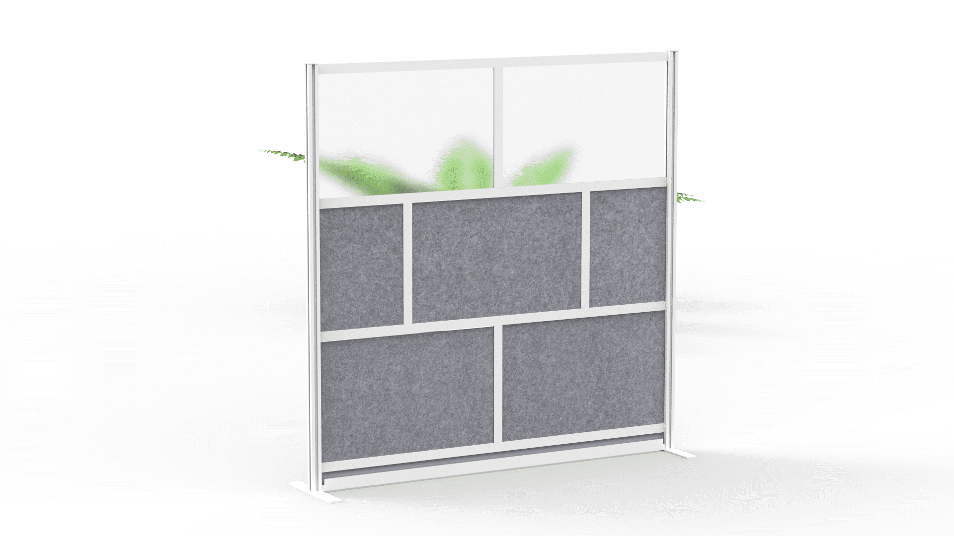FSE 373-MW-7070-FCG Modular Room Divider Wall System - 70" x 70 ...