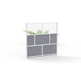FSE 373-MW-7070-FCG Modular Room Divider Wall System - 70" x 70 ...