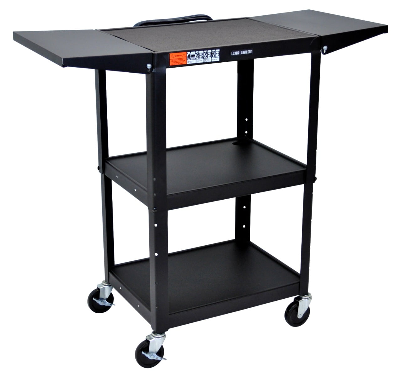 FSE 373-UCMT1DL Adjustable-Height Steel Utility Cart - Drop Leaf ...