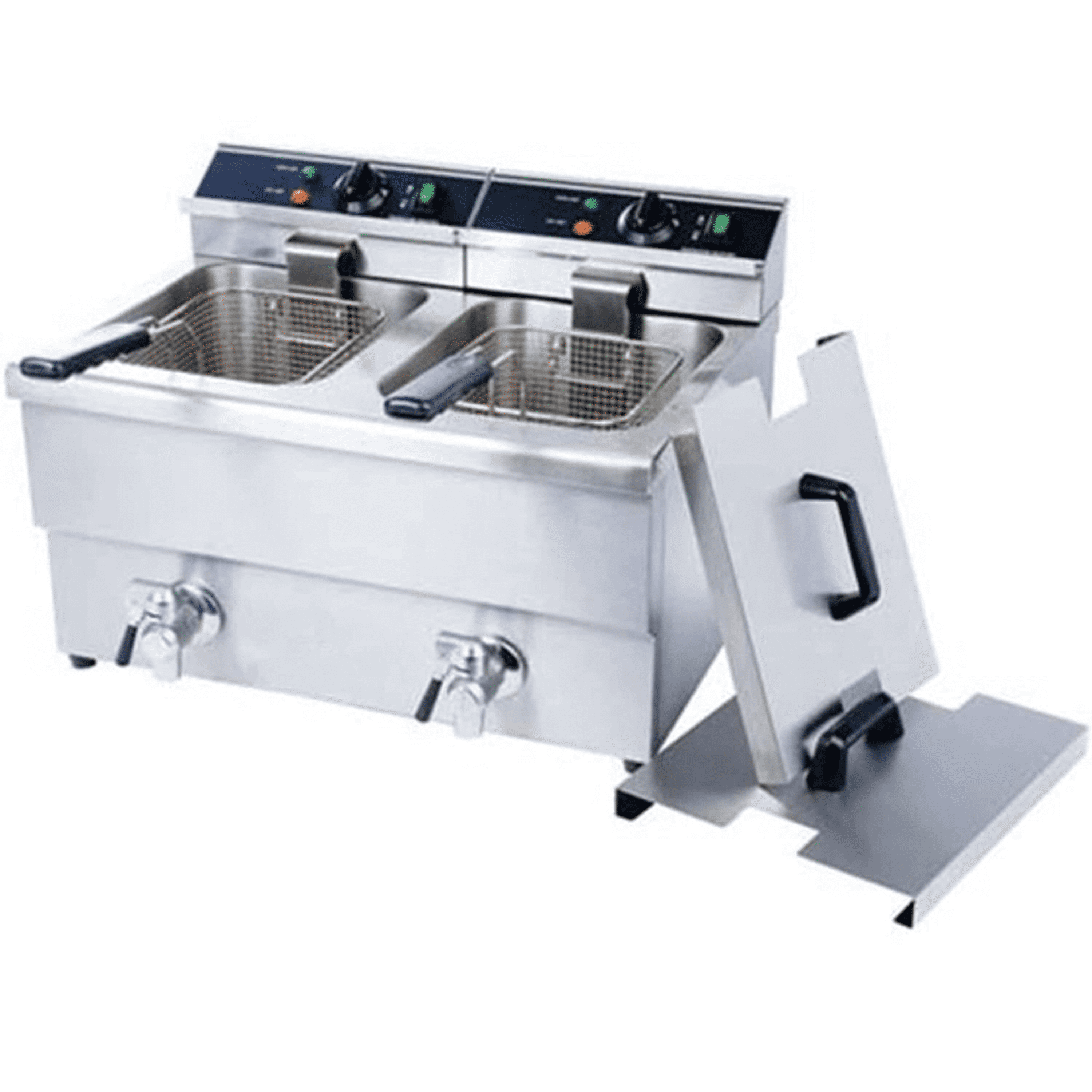 FSE DF-12L/2 Electric Countertop Deep Fryer with 25 Pounds Double Tanks ...