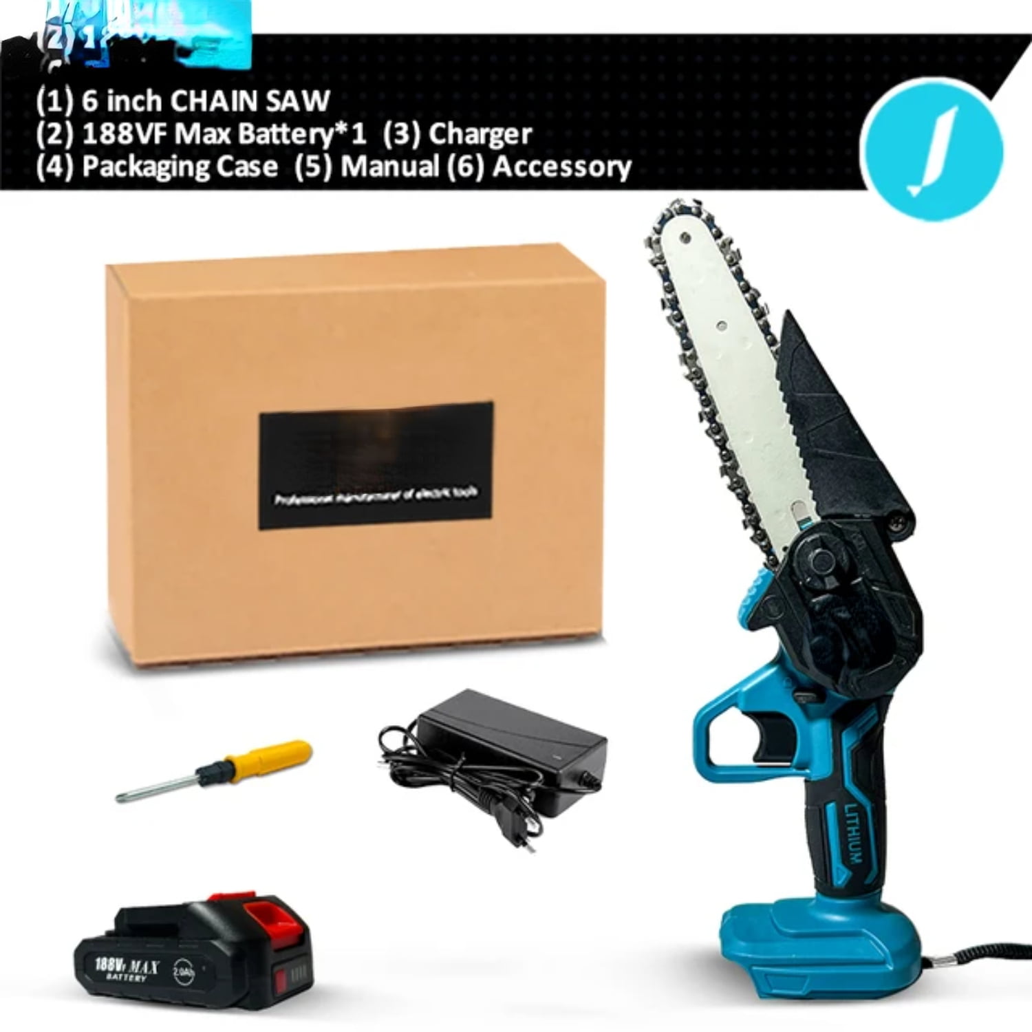 FSHNGTA High-powered Ultimate Cordless Chain Saw with 3500W Motor for ...