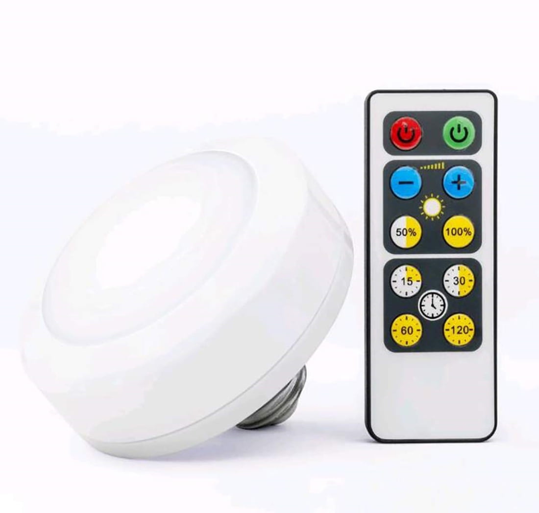 FSLiving 1-Pack 100 Lumens LED Puck Light with Remote Control Battery ...