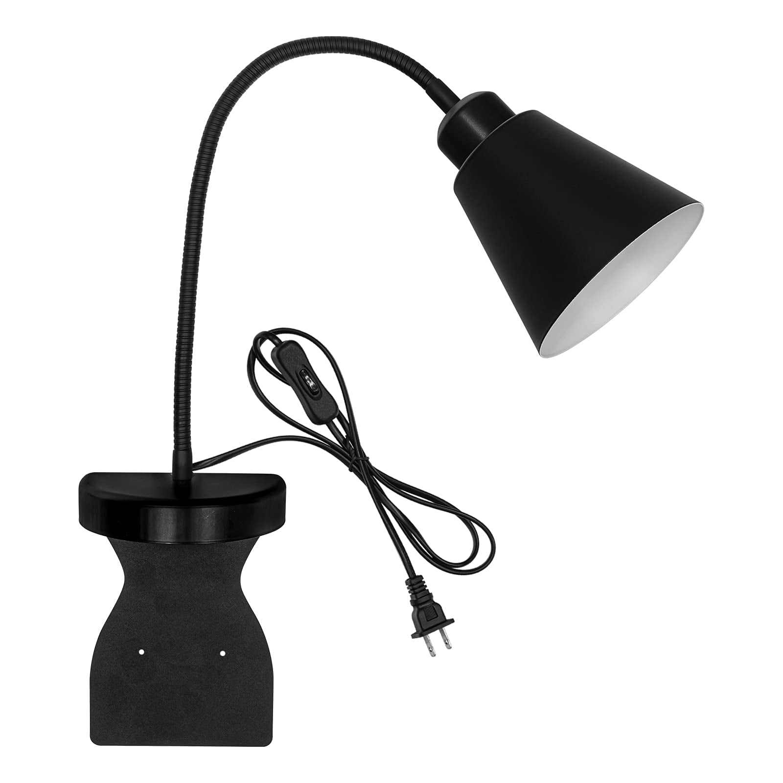 FSLiving 1-Pack Headboard Lamp Over The Bed Reading Light with Shade ...