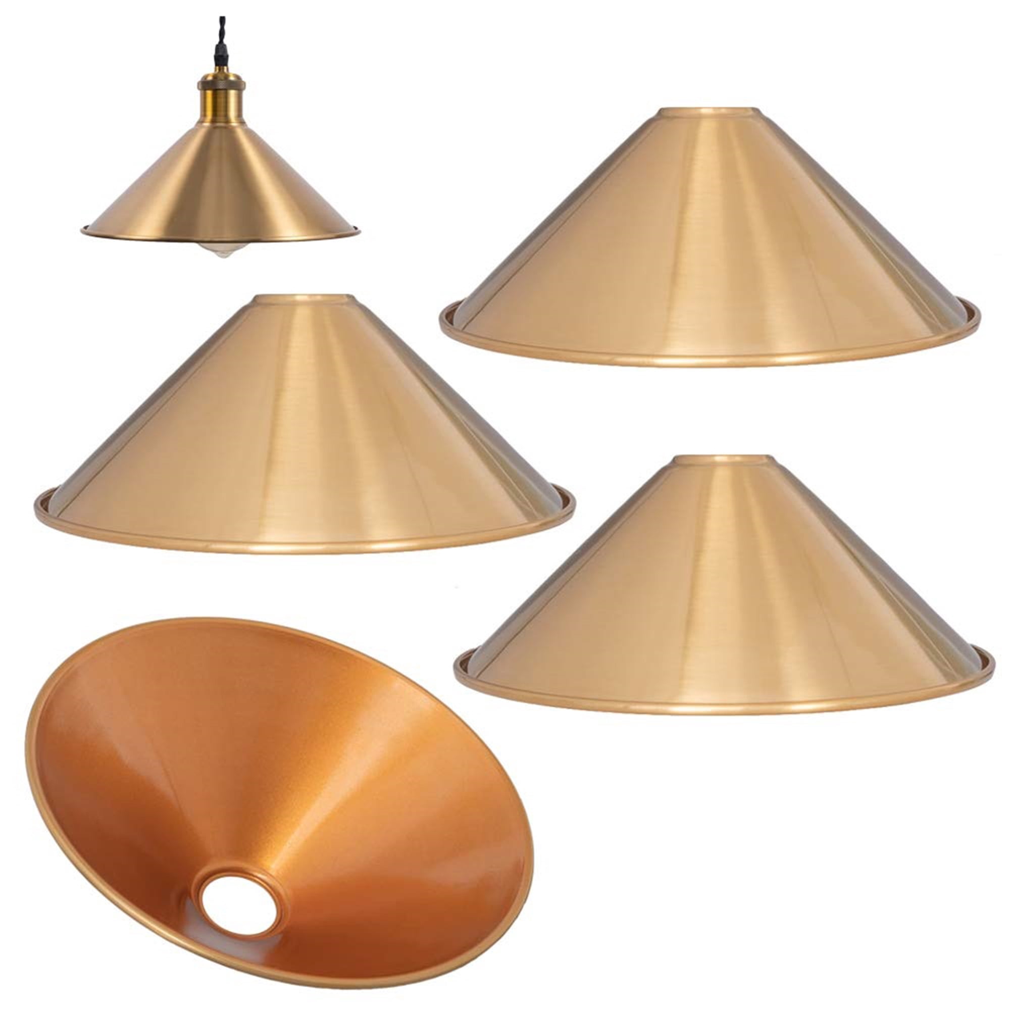 FSLiving 10.2" Industrial Vintage Metal Bulb Guard Iron Cone Shade E26 ...
