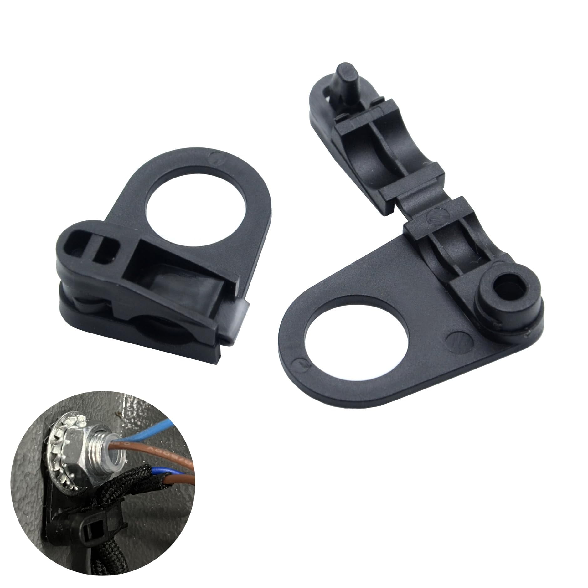 FSLiving 100PCS Plastic P Type Clip Fastener Plastic Outdoor Light ...