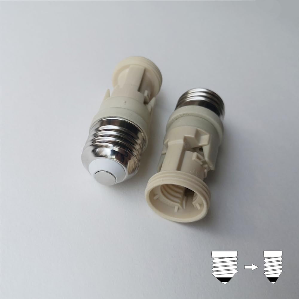 FSLiving 10PCS Medium Edison Screw in Socket E26 to E17 Fan ScrewLight ...