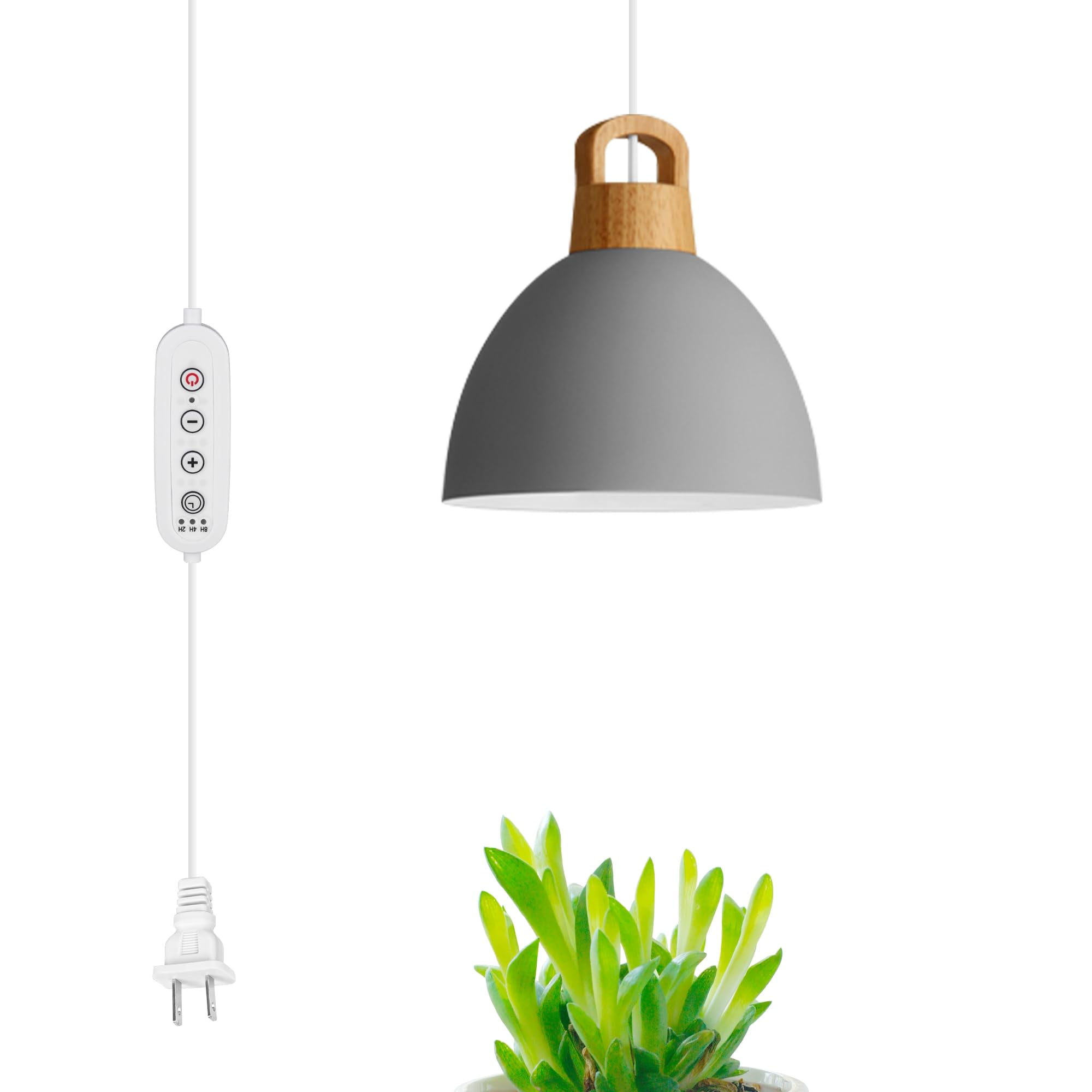 FSLiving 10W LED Swag Hanging Plant Grow Natural Light Full Spectrum ...