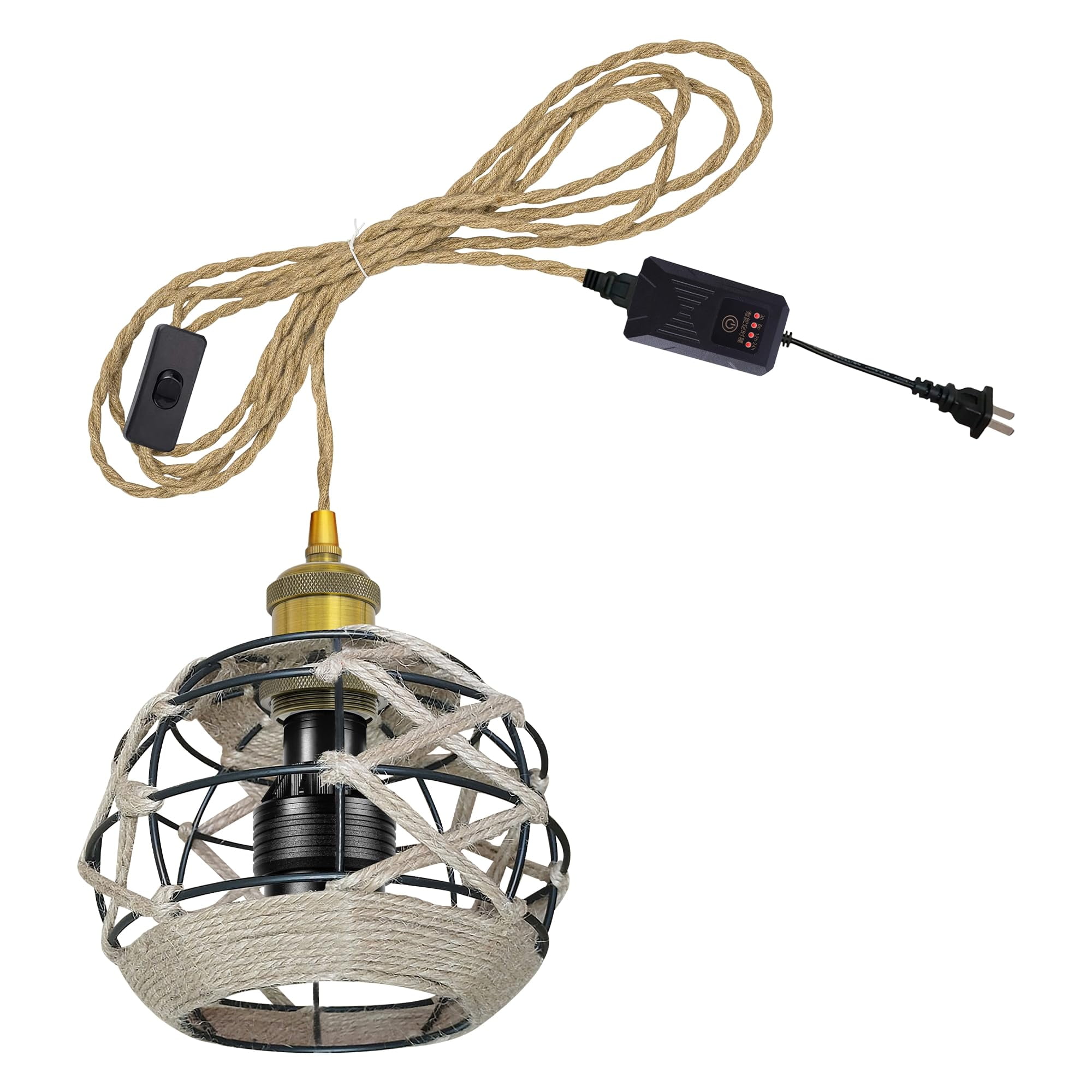 FSLiving 10W LED Swag Hanging Plant Grow Spotlight Full Spectrum Plug ...