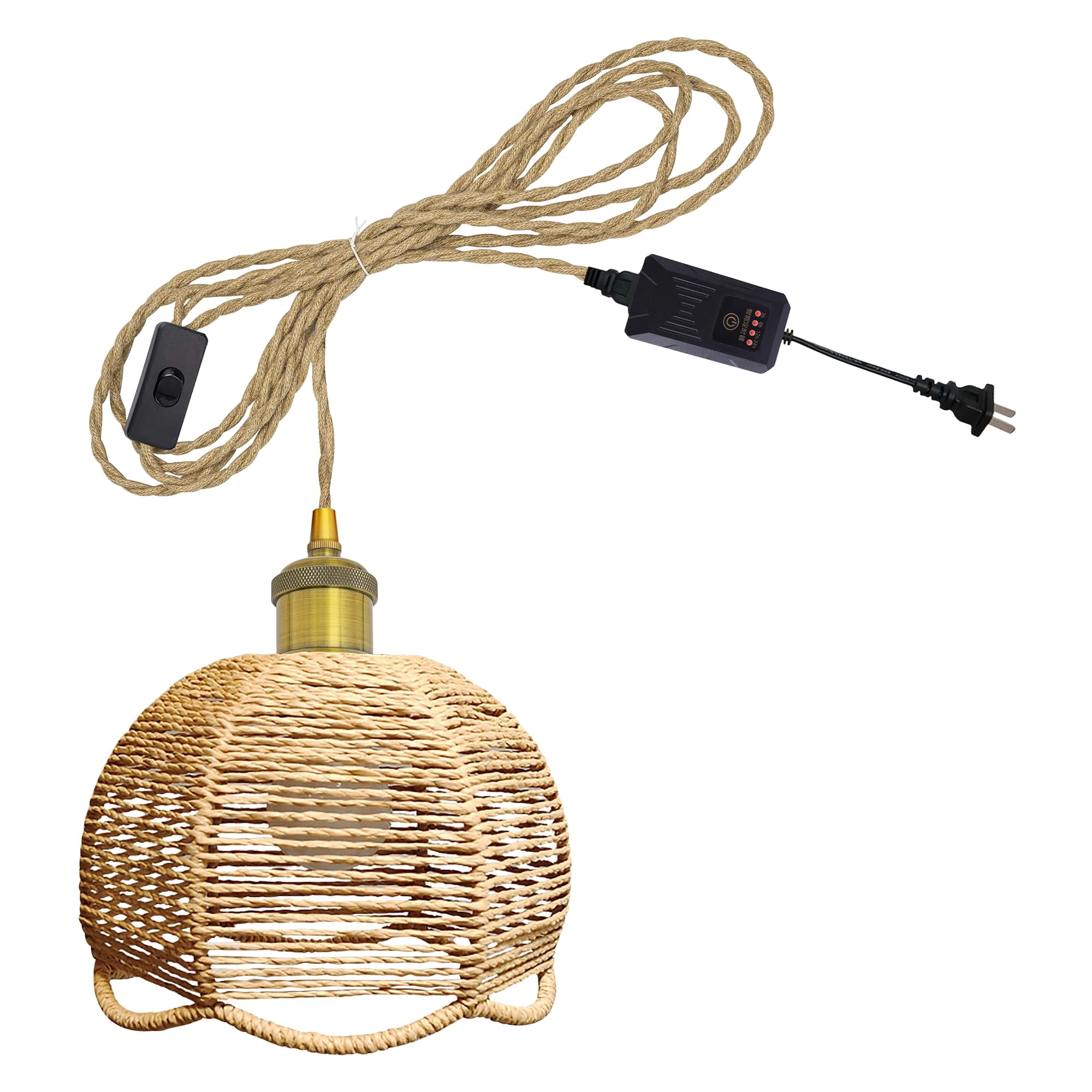 FSLiving 10W LED Swag Hanging Plant Grow Spotlight Full Spectrum Plug ...