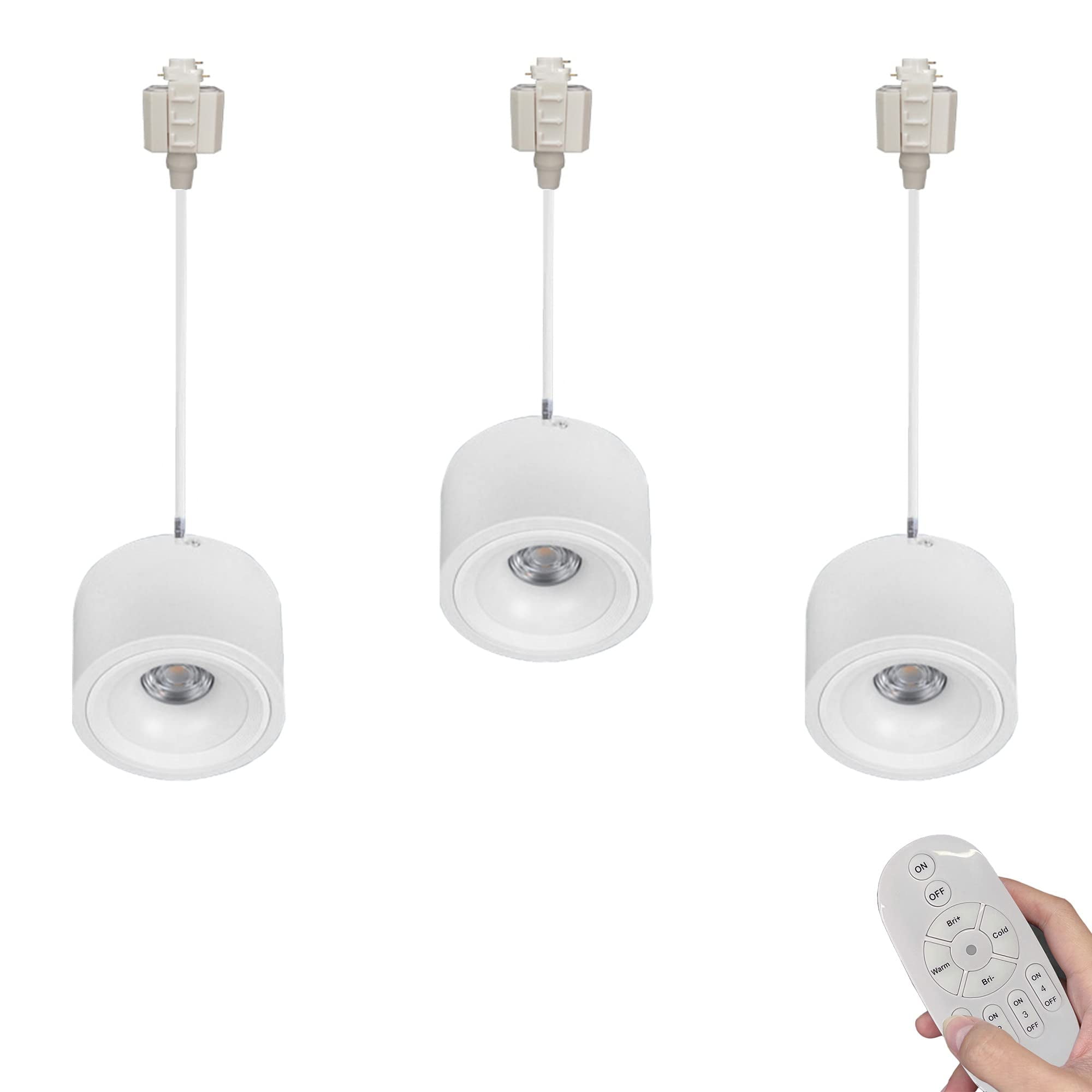 FSLiving 10W LED Track Spotlight Industrial Look White Pendant Light J ...