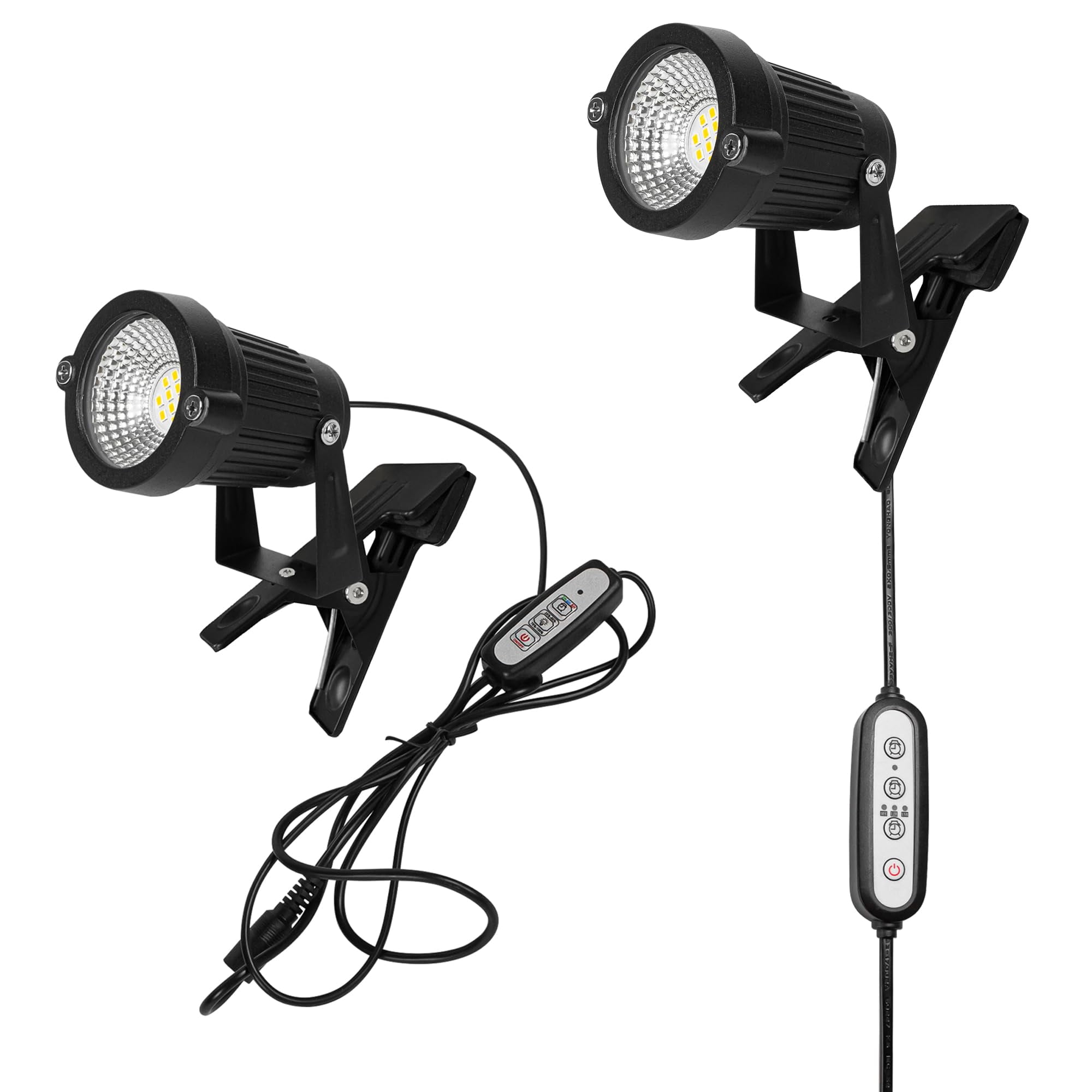 FSLiving 12V Dimmable Outdoor LED Spotlight Waterproof, Clip Security ...