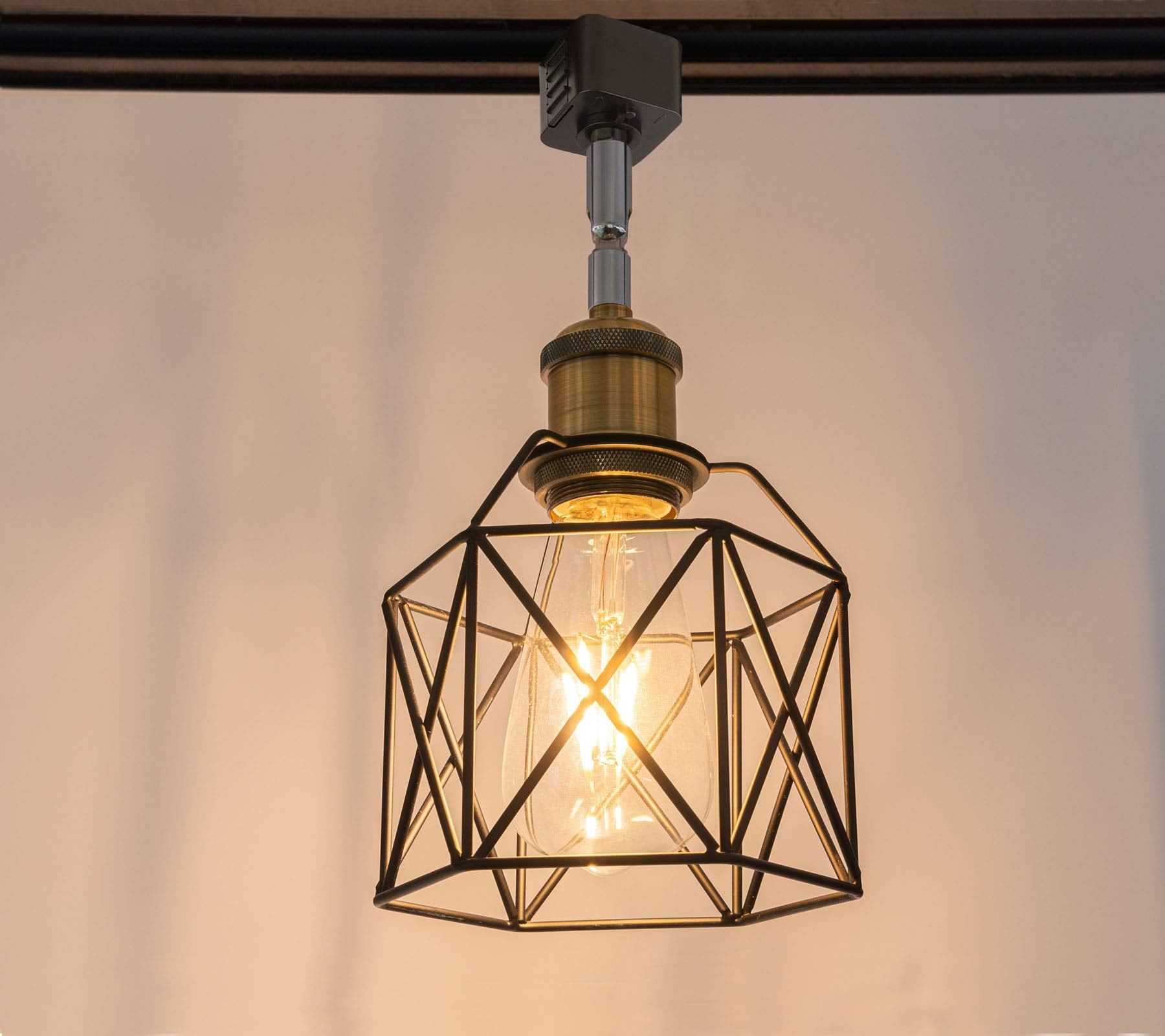 FSLiving 12V H System Track Lighting Heads,Vintage Loft Design, Black ...