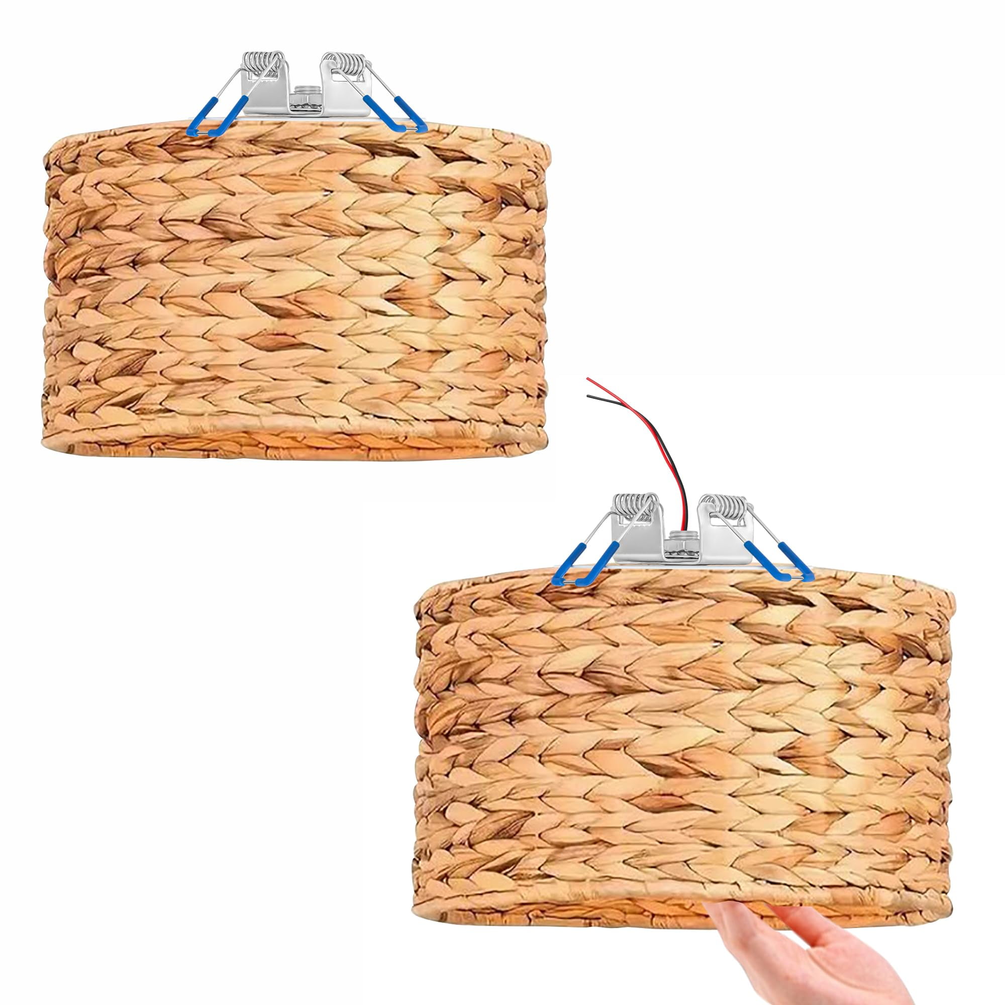 FSLiving 12V RV Puck Light Dimmable Touch Switch Retrofit Recessed Light Flush Mount for 4-5in ...