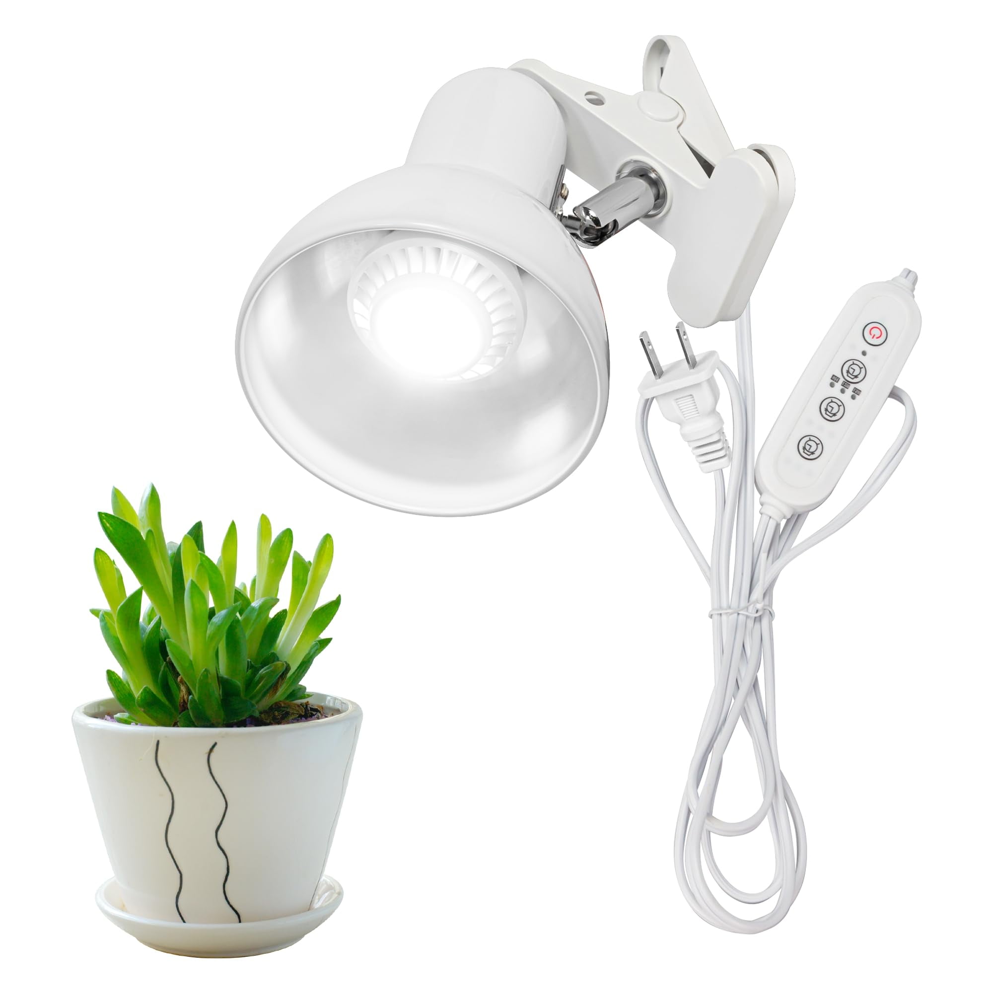 FSLiving 15W LED 6000K Circular Look White Talbe Lamp Full Spectrum ...