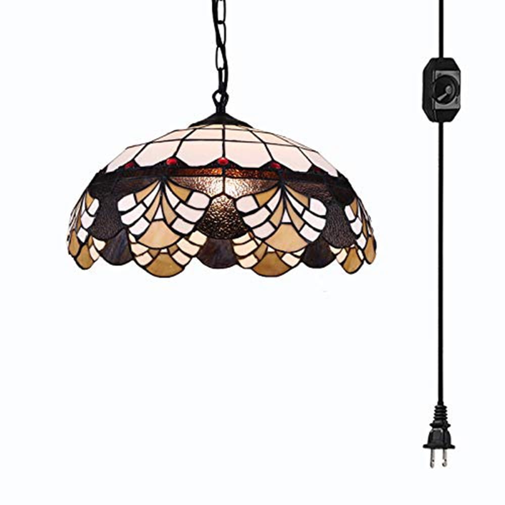 FSLiving 15ft Plug-in UL Listed On/Off Dimmer Switch Cord with Iron ...