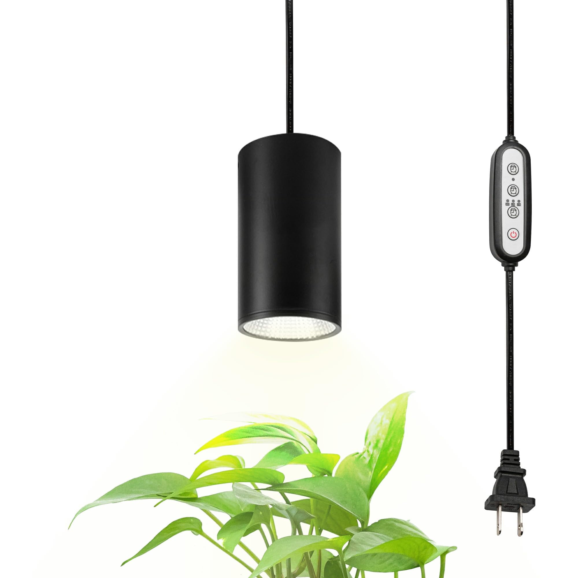 FSLiving 18W LED Swag Hanging Full Spectrum Plug-in Pendant Light ...