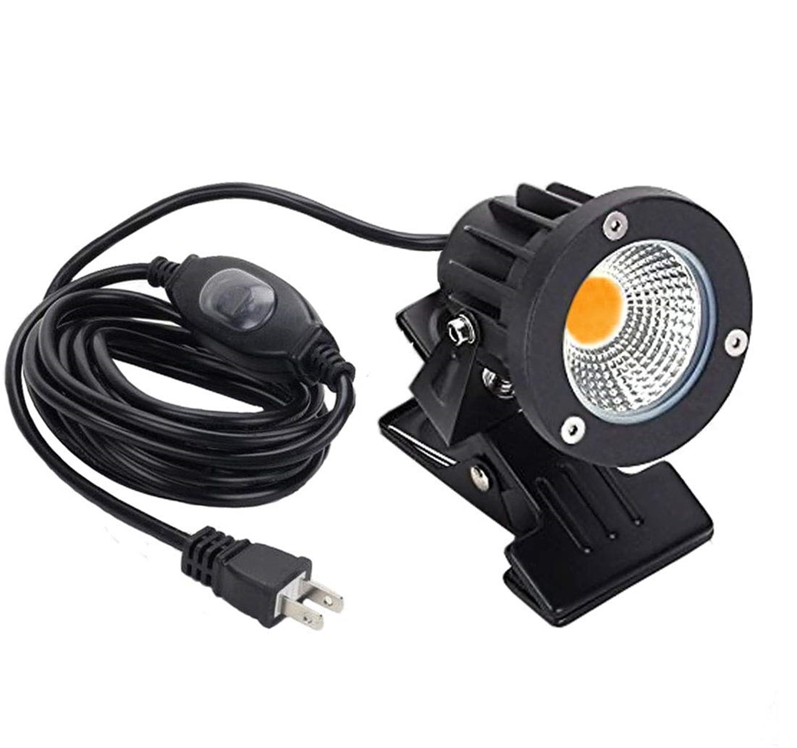 FSLiving 1pcs LED Clip on Light Outdoor IP65 Waterproof 3000K Warm ...