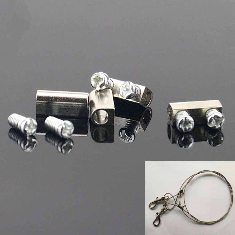 FSLiving 20PCS Adjustable Wire Rope Clips for 1-1.5 mm Diameter Wire ...