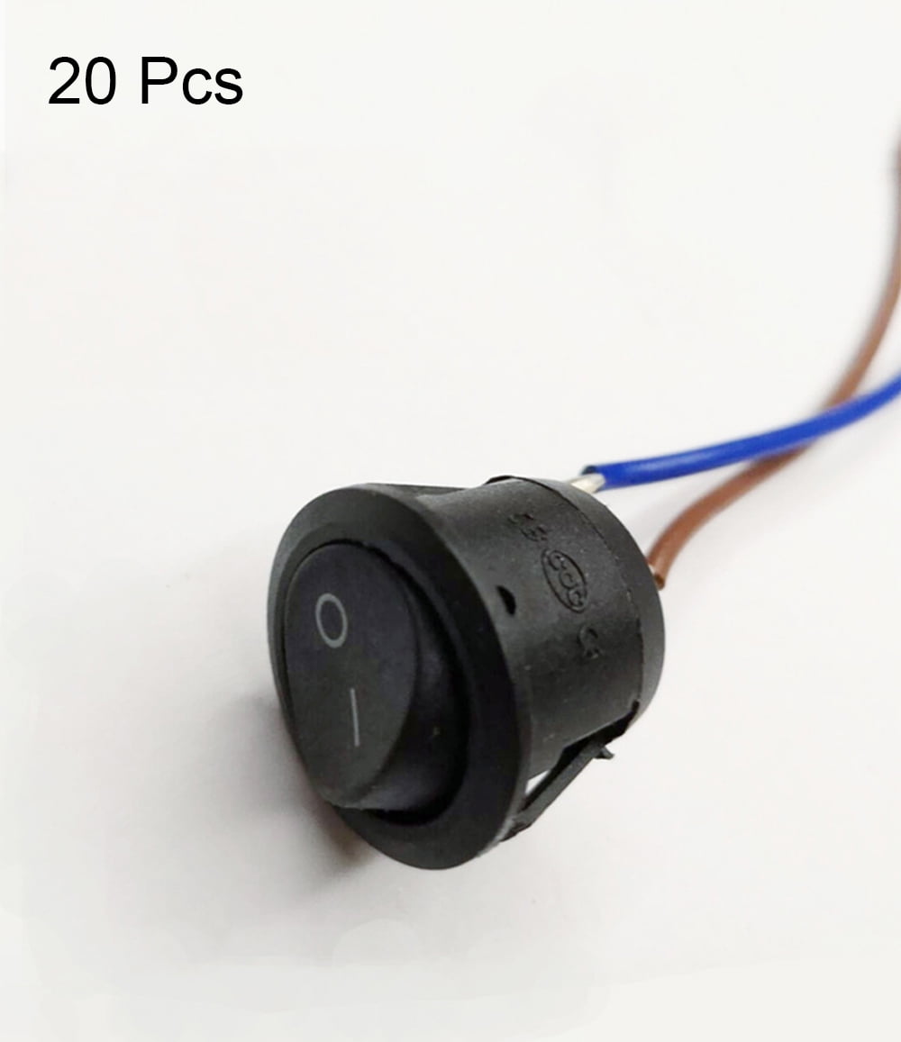 FSLiving 20Pcs 20mm Round Push Button Switch, Momentary Push Button ...