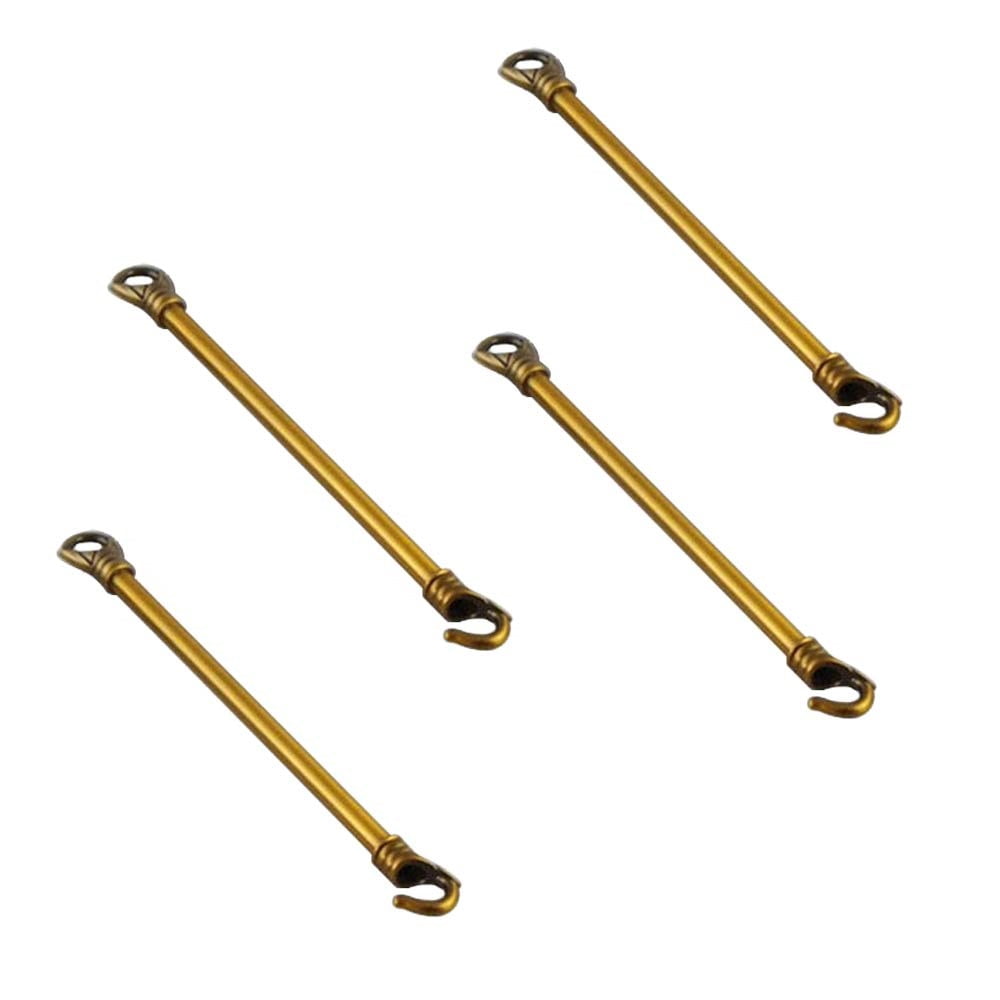 FSLiving 4 Pcs Ceilin Kit Straight Pipe lamp stem Black Finish Lamp Rod ...