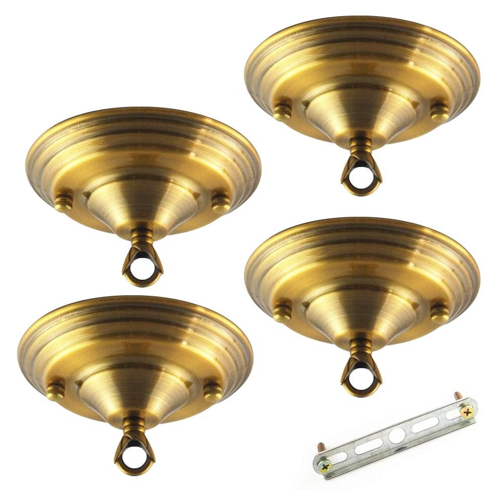 FSLiving 4 Pcs Ceiling Canopy Kit Vintage Ceiling Rose Loop Replacement ...