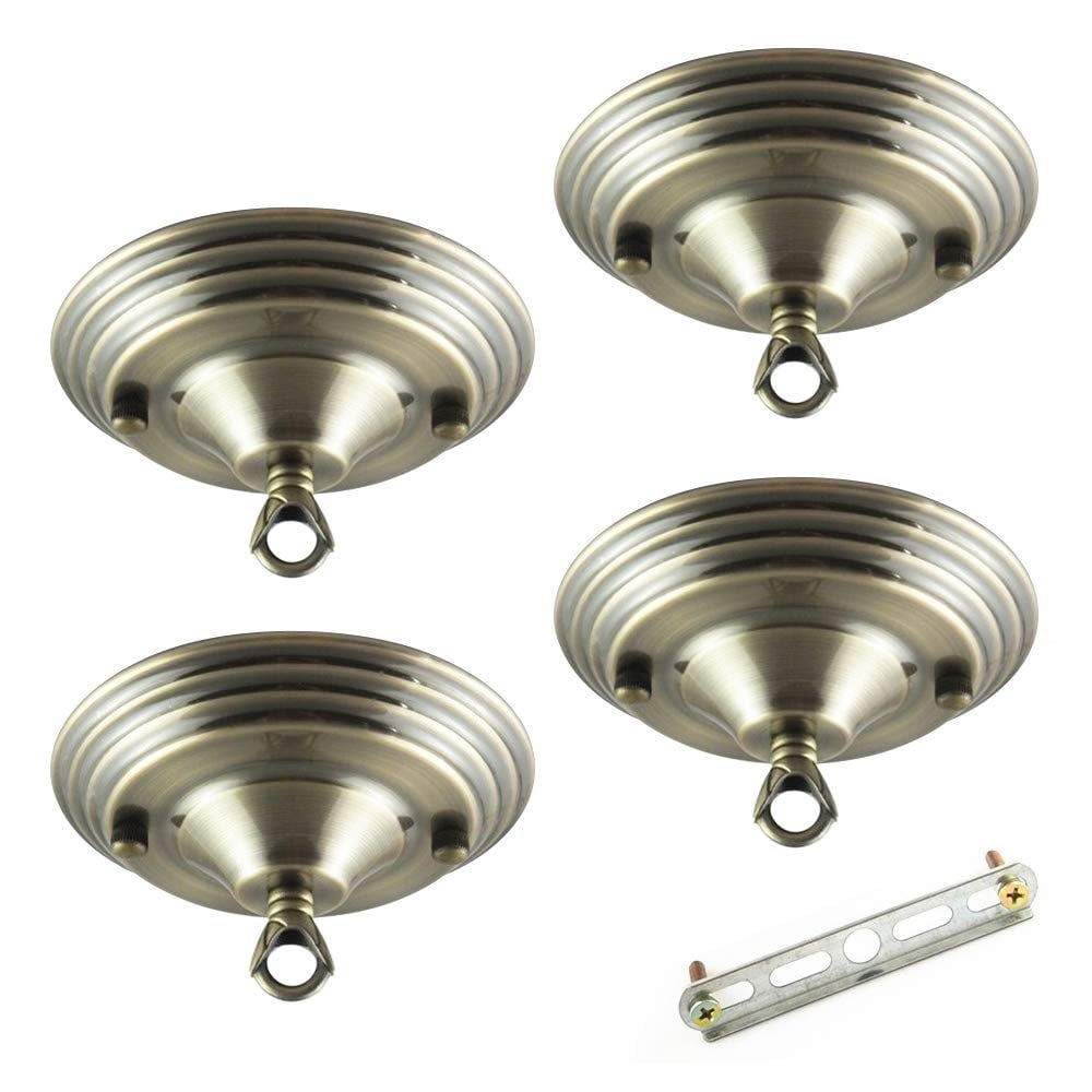 FSLiving 4 Pcs Ceiling Canopy Kit Vintage Ceiling Rose Loop Replacement ...