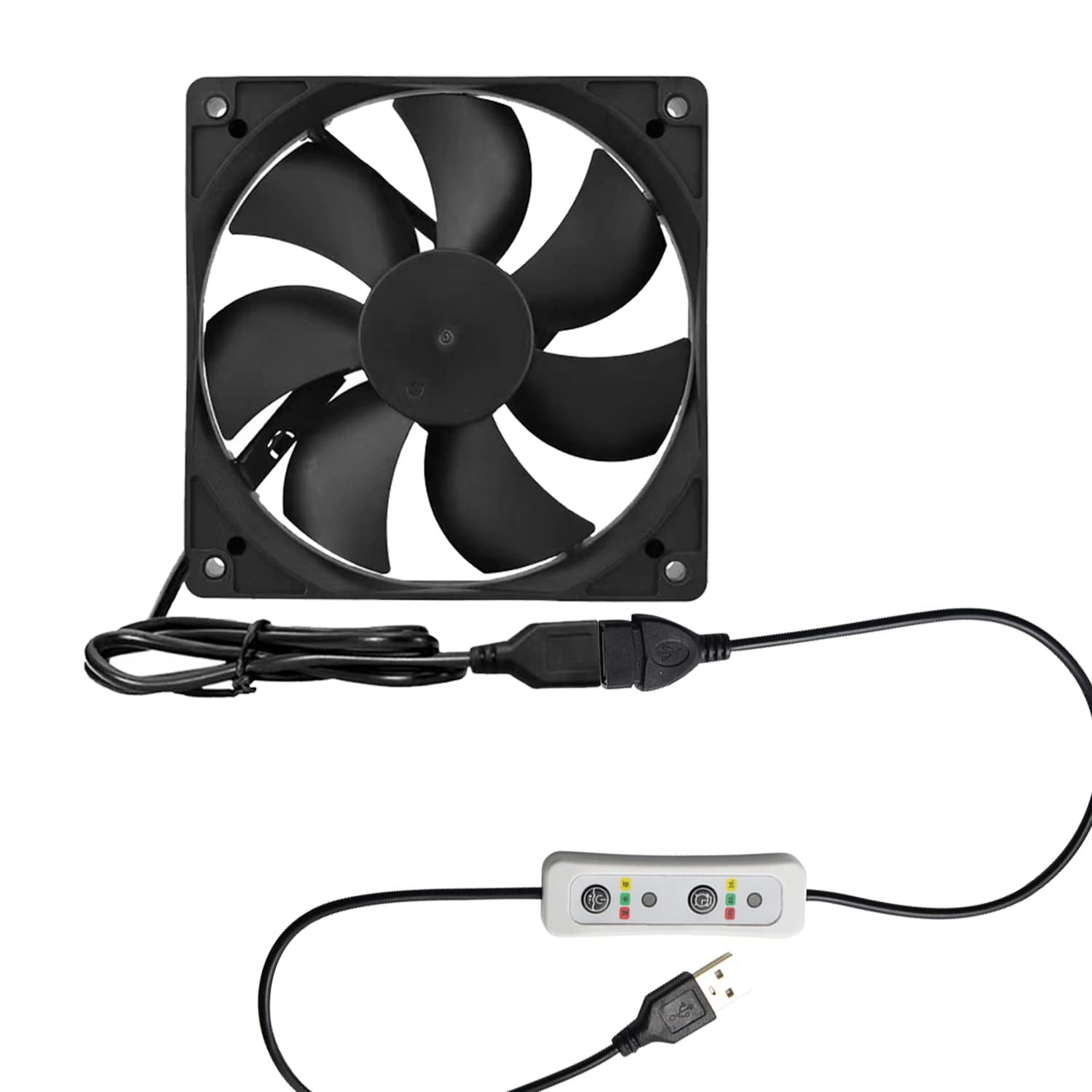 FSLiving 5.5" Mini Smart Fan USB-Powered Fan with Timing and Speed ...