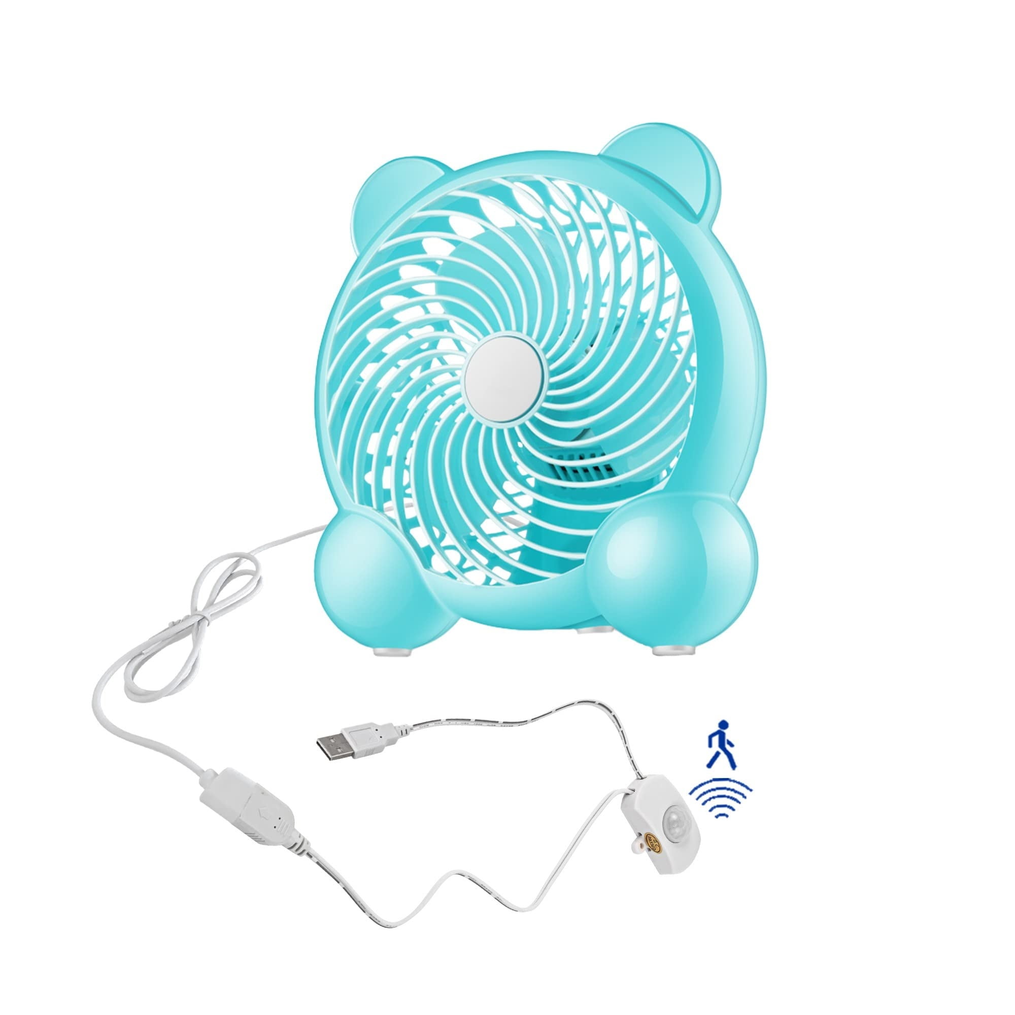 FSLiving 5V USB-Powered Fan 7-Inch Mini Cooling Air Fan Powerful Fan ...