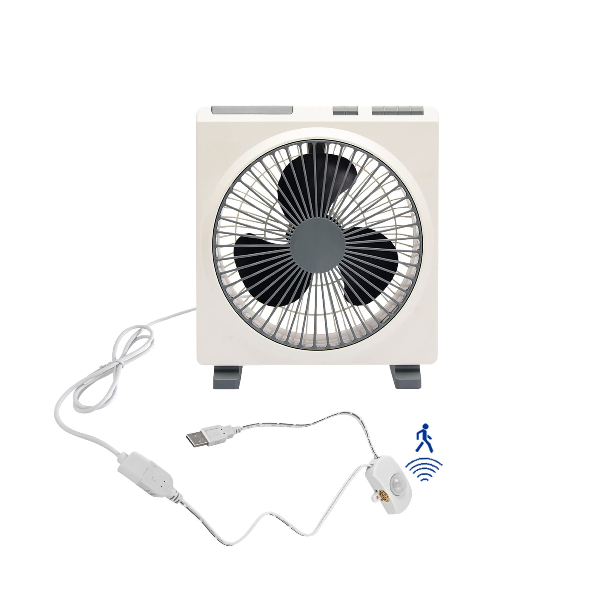 FSLiving 5V USB-Powered Fan Cooling Air Fan Powerful Fan with 3-Speeds ...