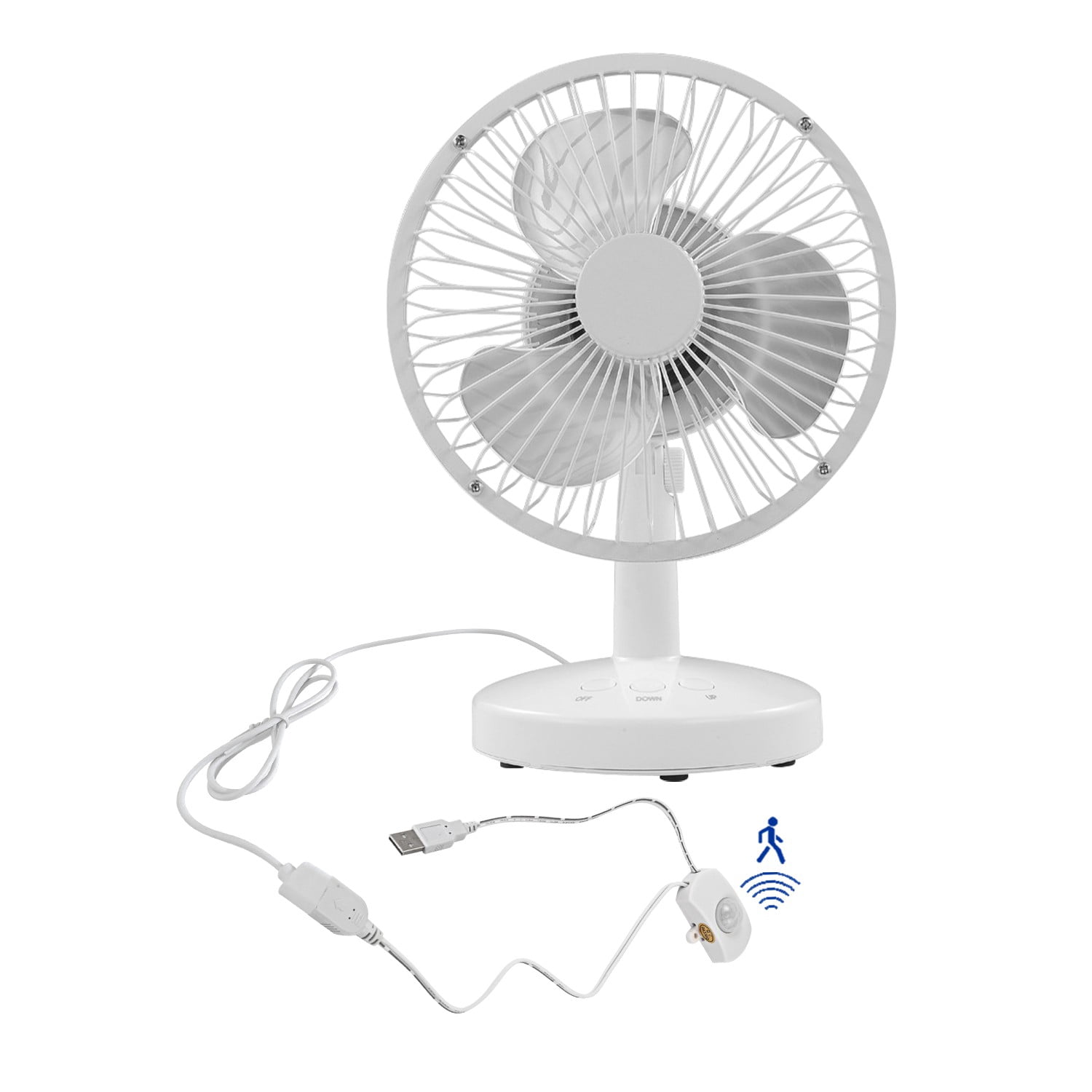 FSLiving 5V USB-Powered Fan Cooling Air Fan Rotatable Powerful Fan with ...