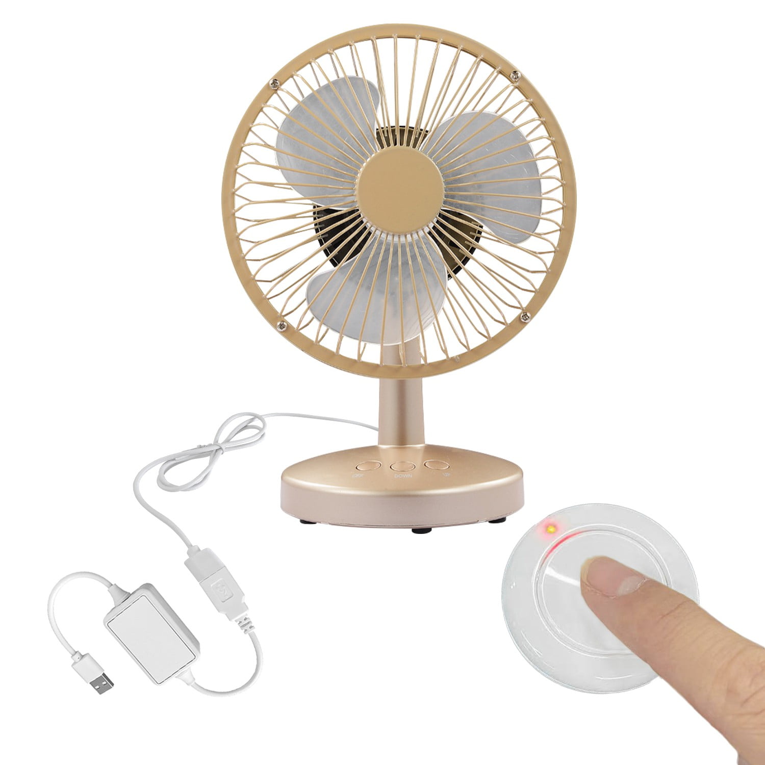 FSLiving 5V USB-Powered Fan Cooling Air Fan Rotatable Powerful Fan with ...