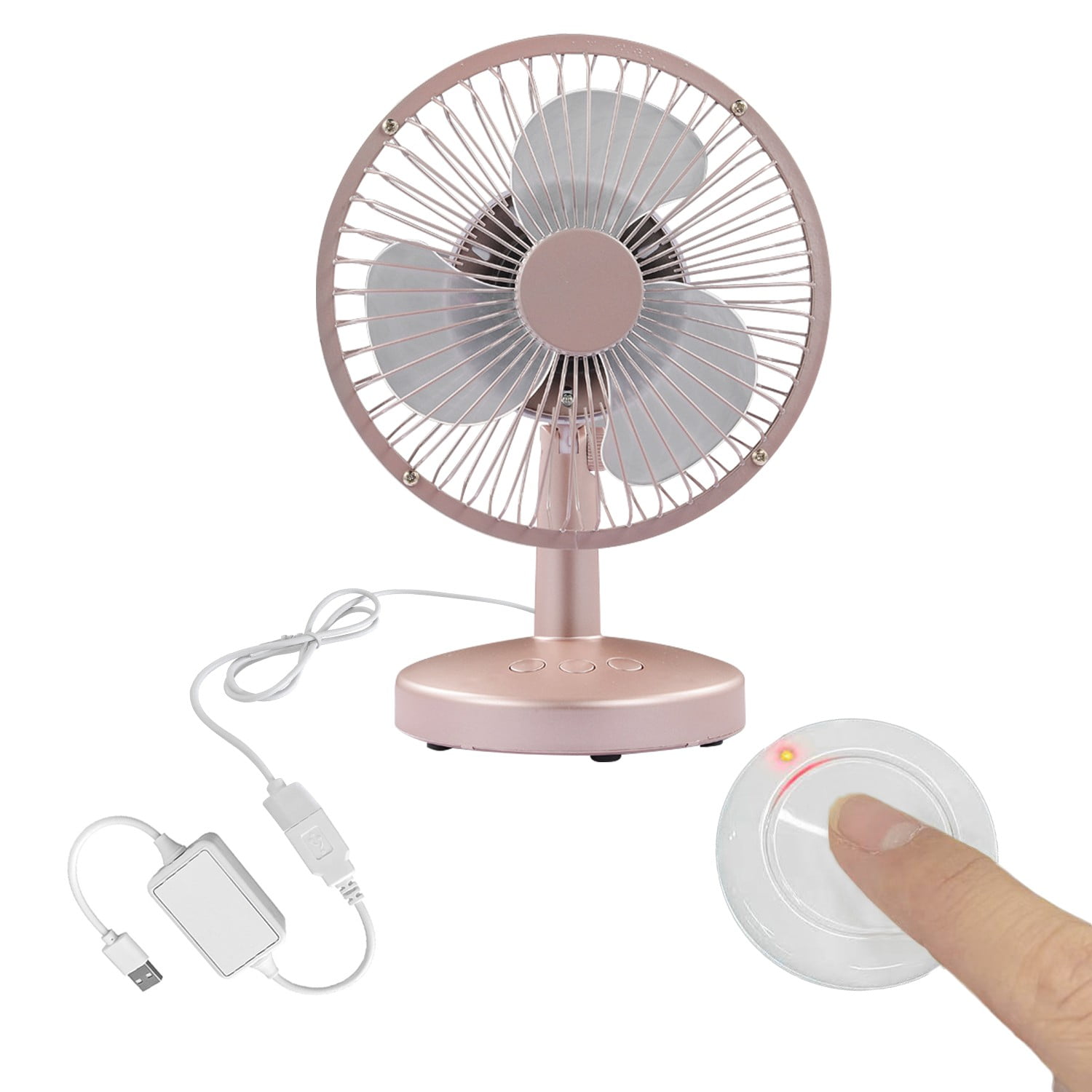 FSLiving 5V USB-Powered Fan Cooling Air Fan Rotatable Powerful Fan with ...