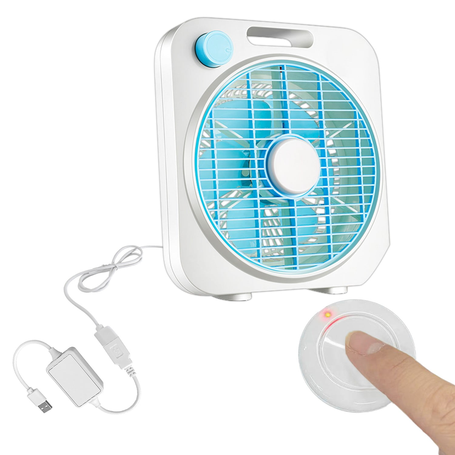 FSLiving 5V USB-Powered Fan Cooling Air Fan Powerful Fan with Remote ...