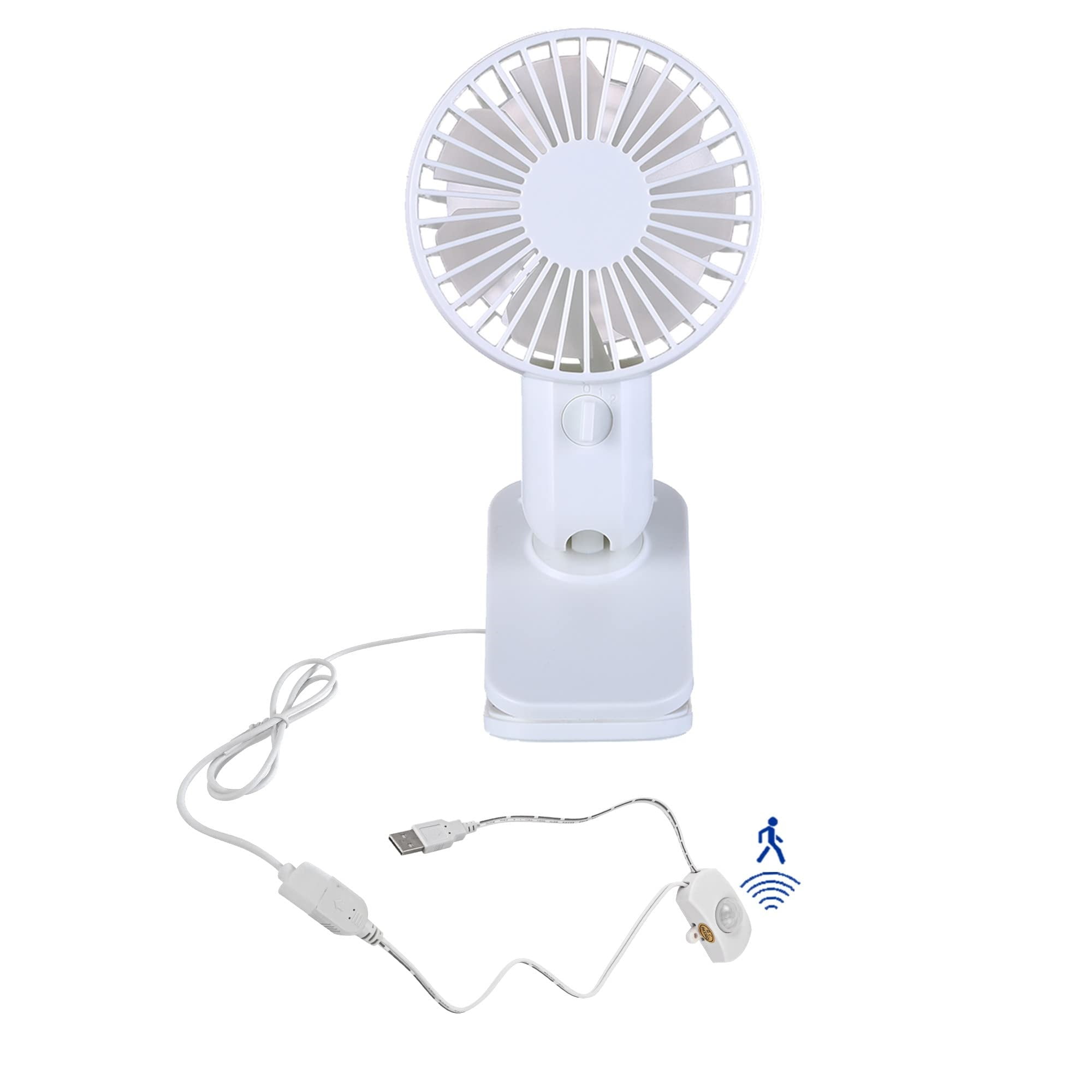 FSLiving 5V USB-Powered Fan Cooling Air Fan Rotatable Powerful Fan with ...