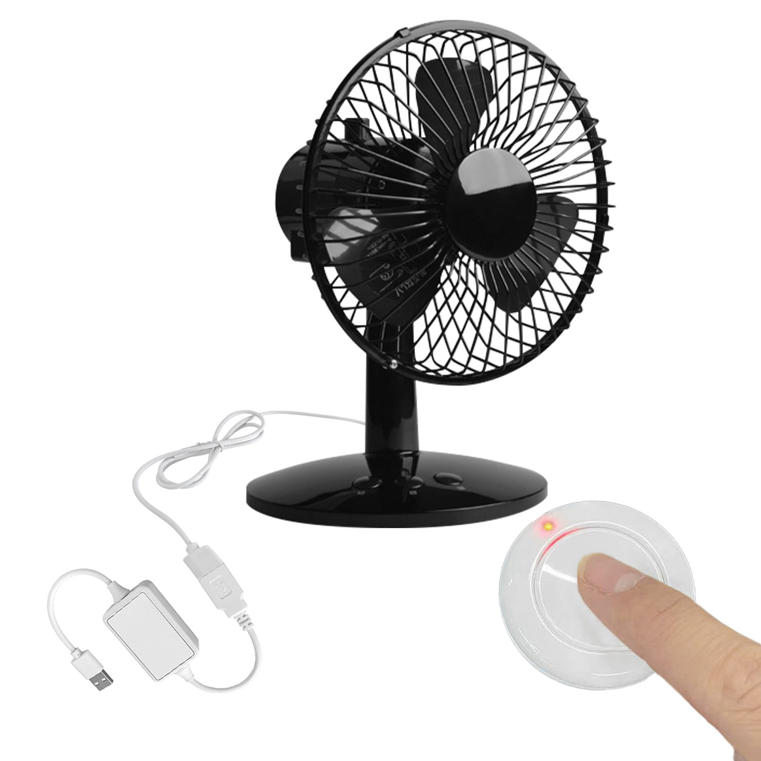 FSLiving 5V USB-Powered Fan Cooling Air Fan Rotatable Powerful Fan with ...