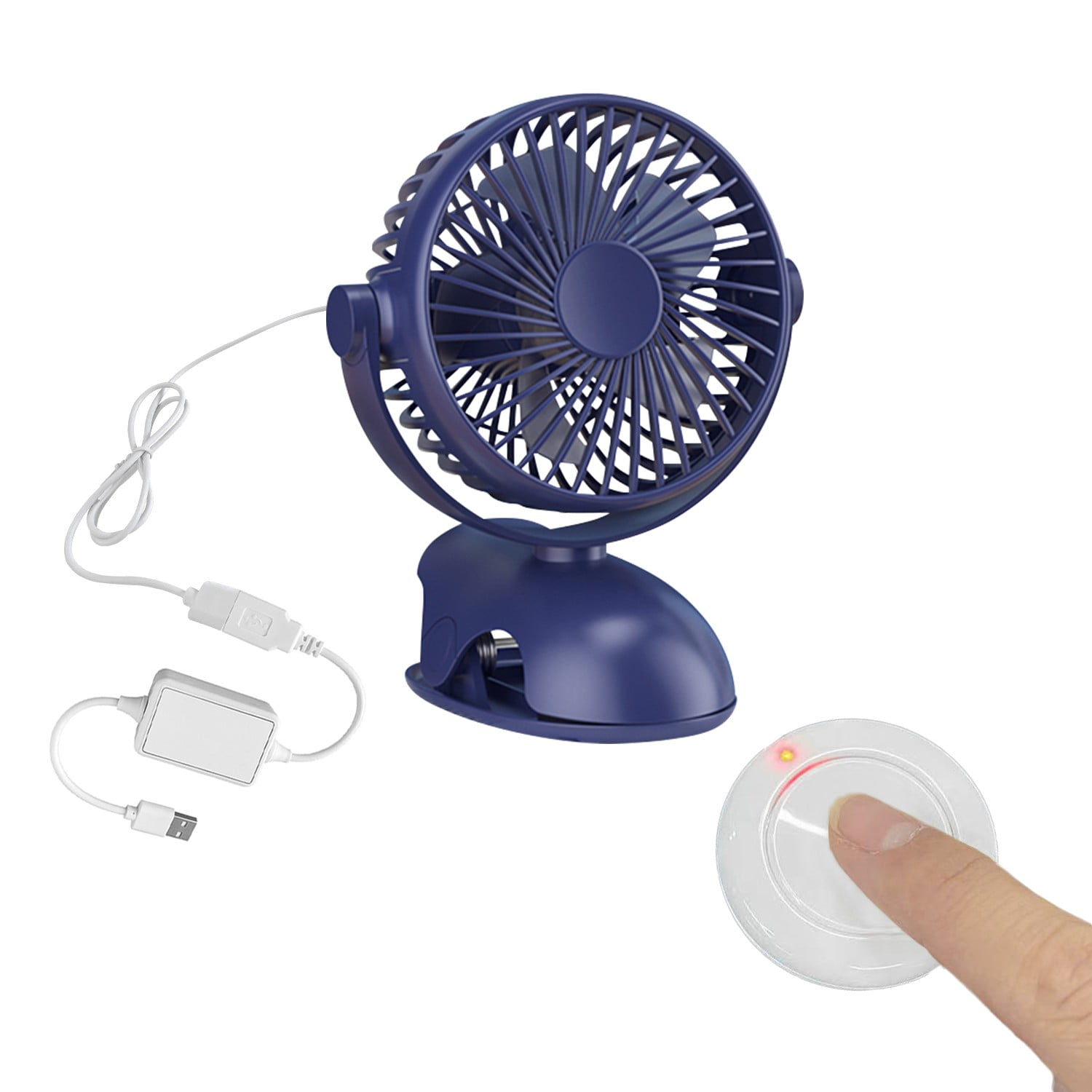 FSLiving 5V USB-Powered Fan Cooling Air Fan Rotatable Powerful Fan with ...