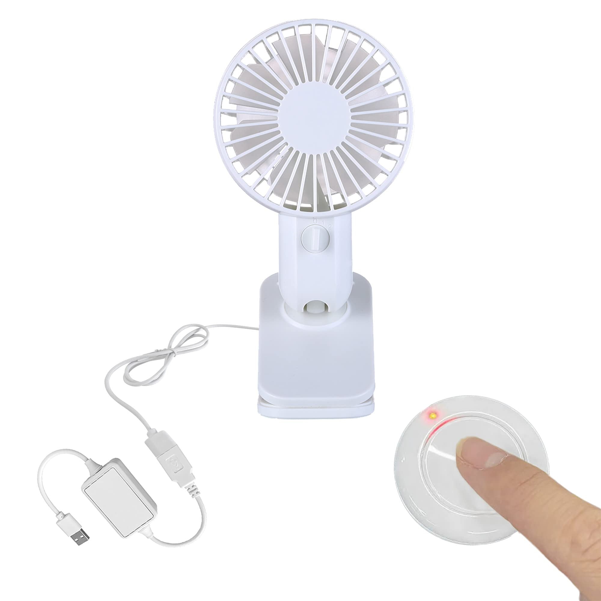 FSLiving 5V USB-Powered Fan Cooling Air Fan Rotatable Powerful Fan with ...