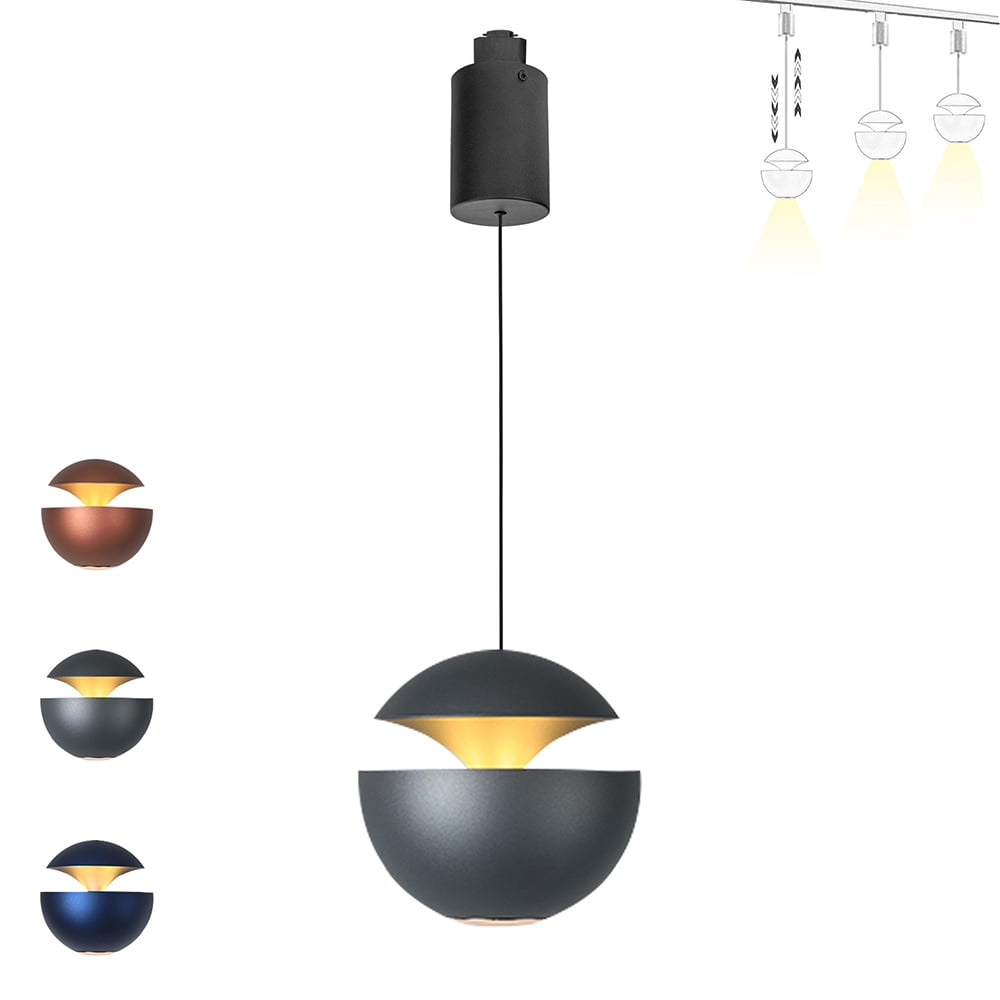 FSLiving 10W Adjustable Levitate Track Pendant Light J-Type Retractable