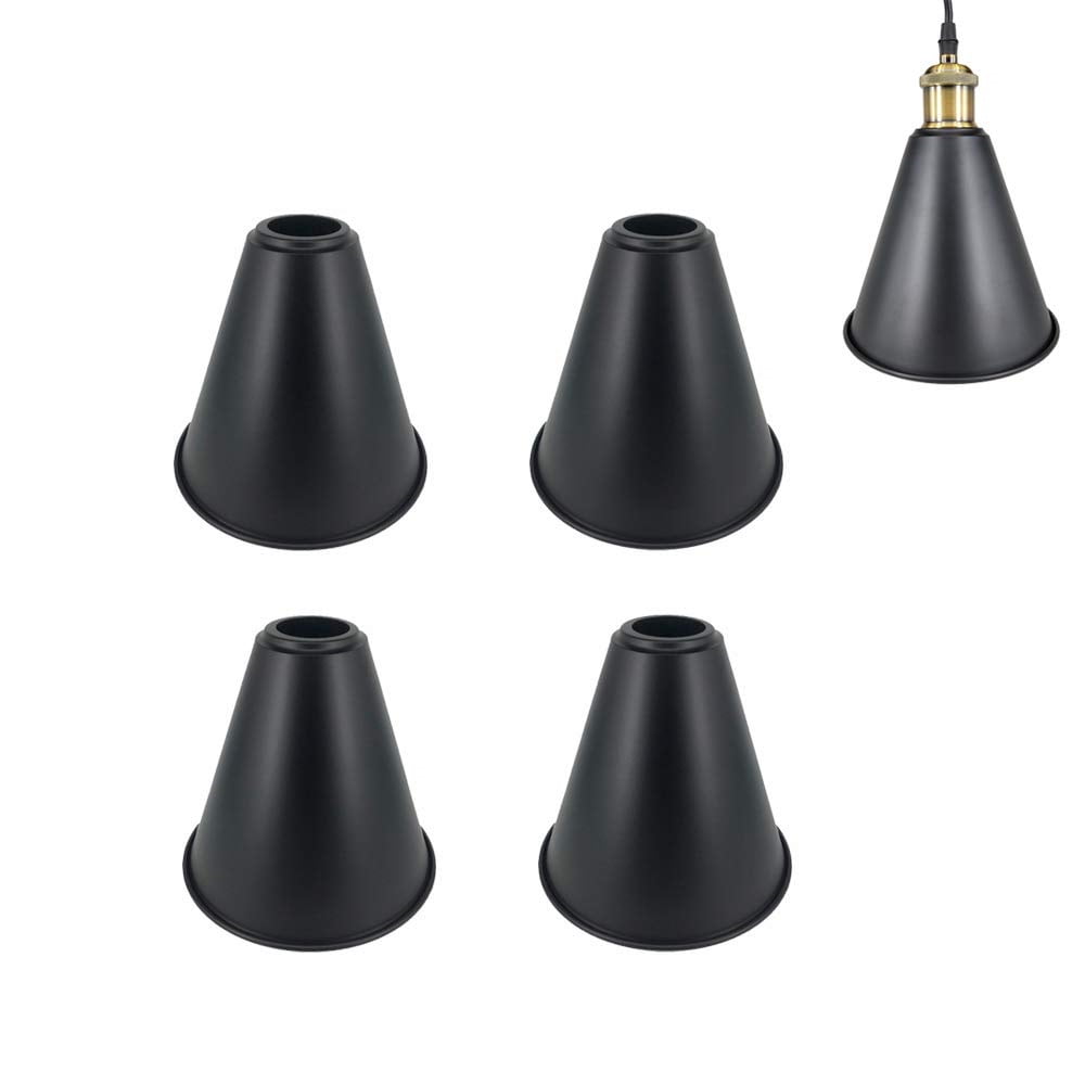 FSLiving 7.5" Industrial Vintage Metal Bulb Guard Iron Cone Hanging ...