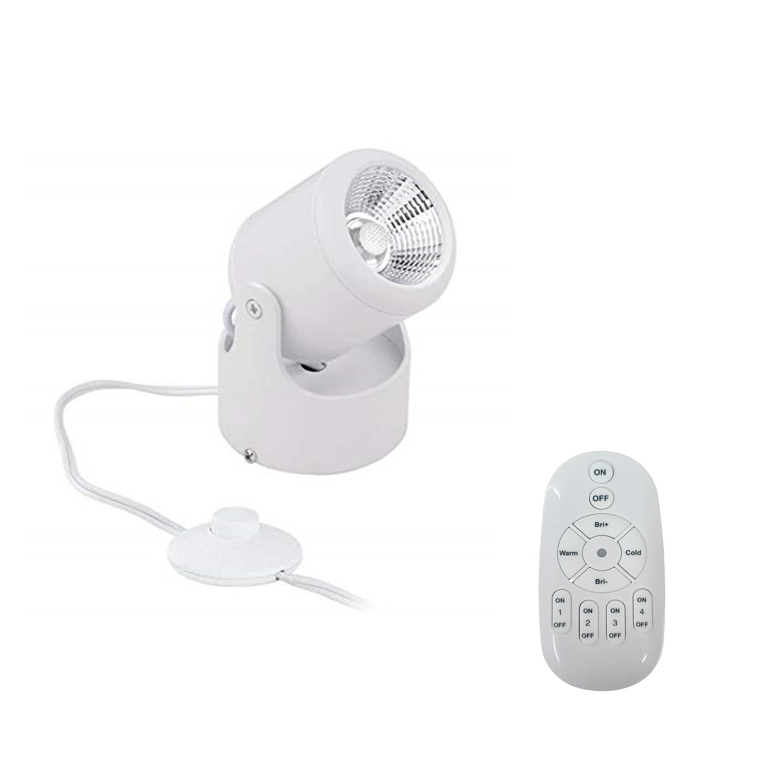 FSLiving 7 Watt LED Mini Accent Uplight Light，Foot Pedal Push Switch ...