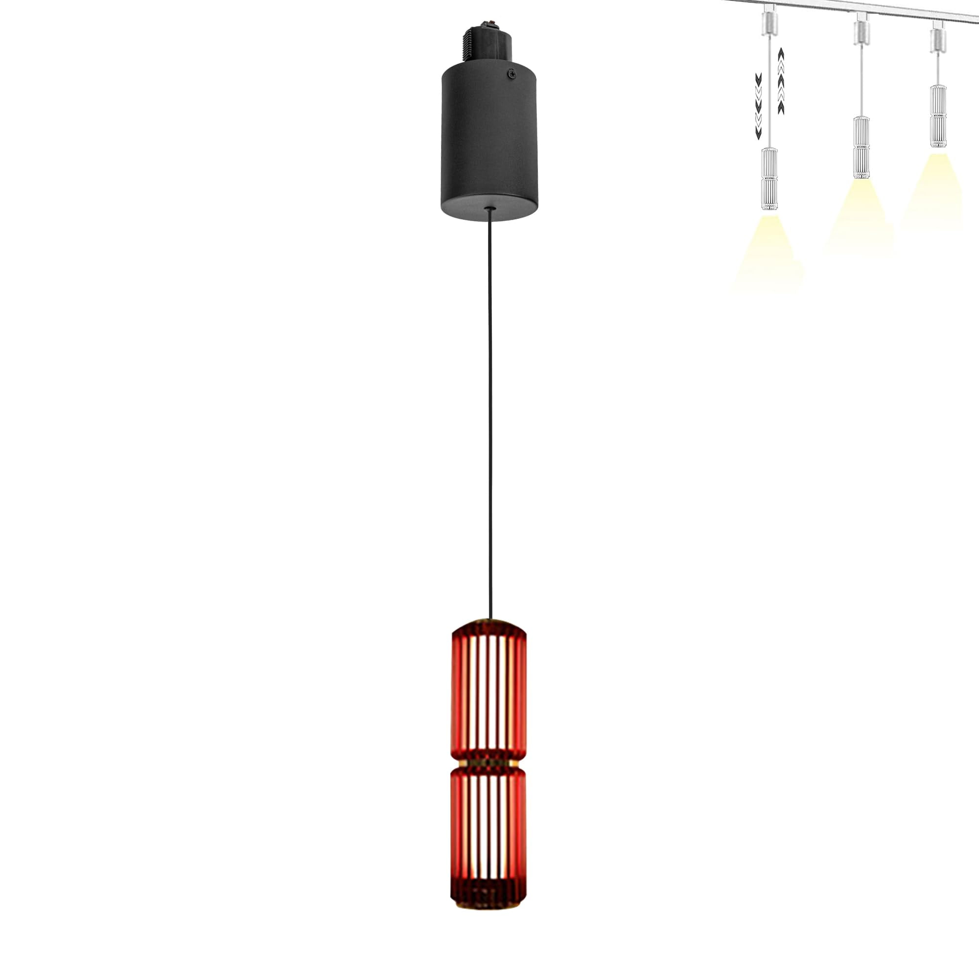 FSLiving 7W Adjustable Levitate Track Pendnat Light J-Type Retractable ...