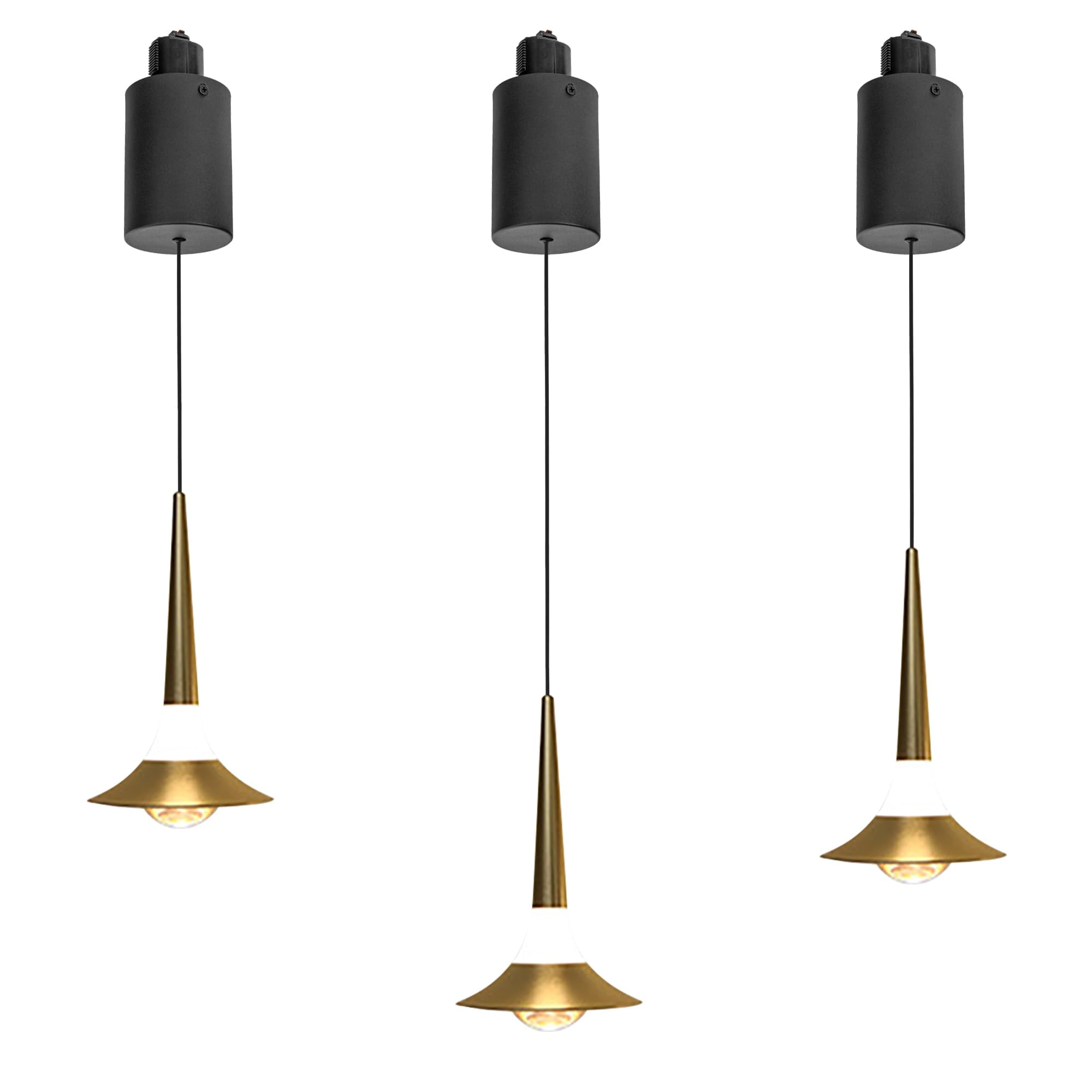 FSLiving 7W Adjustable Levitate Track Pendnat Light J-Type Retractable ...