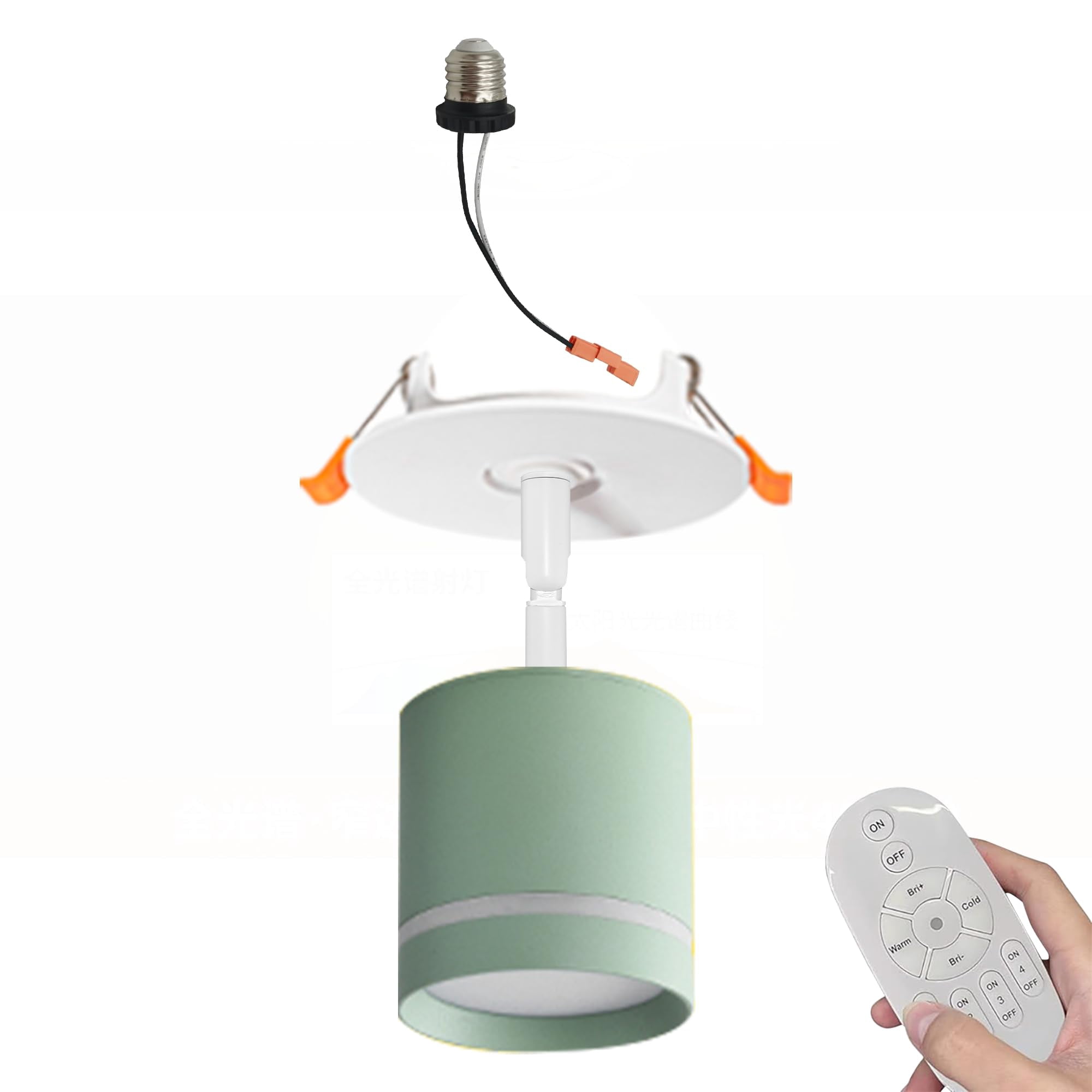 FSLiving 7W LED Recessed Mounted Instant ON Pendant Light Macaron with ...