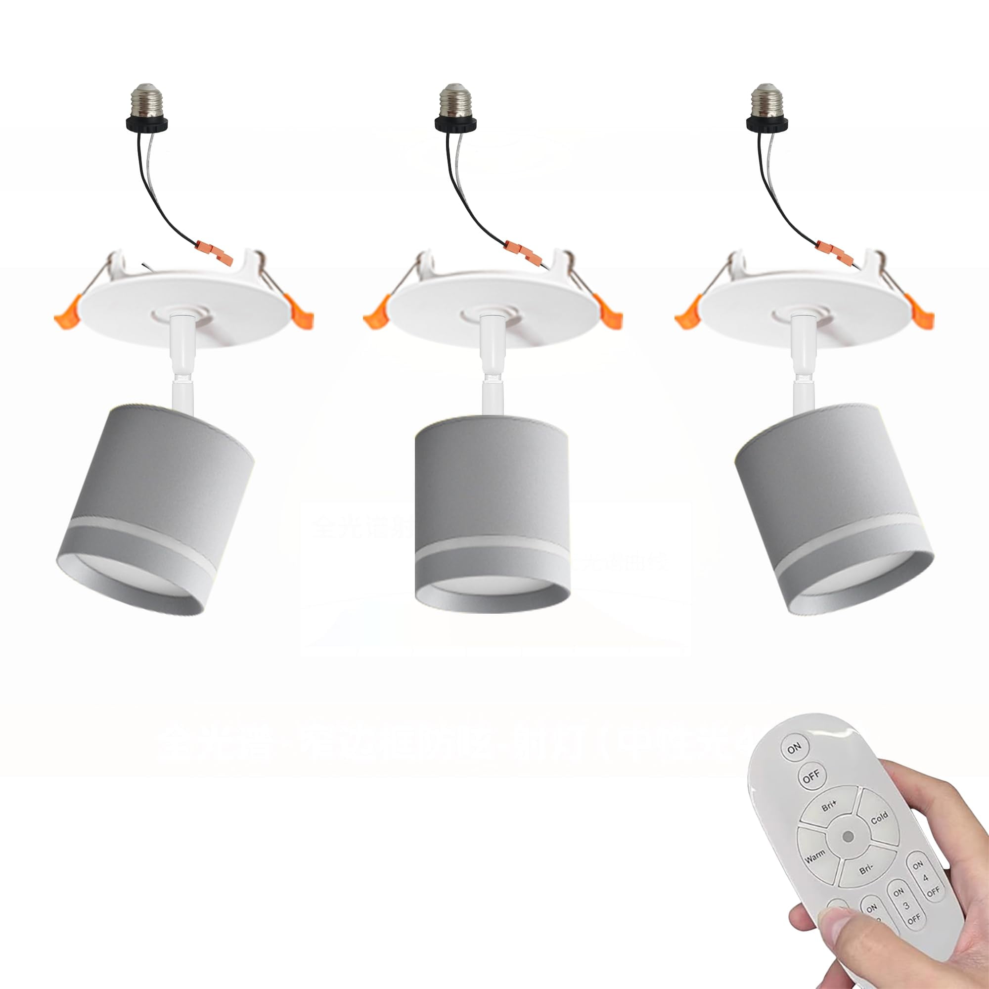 FSLiving 7W LED Recessed Mounted Instant Pendant Light by Remote ...