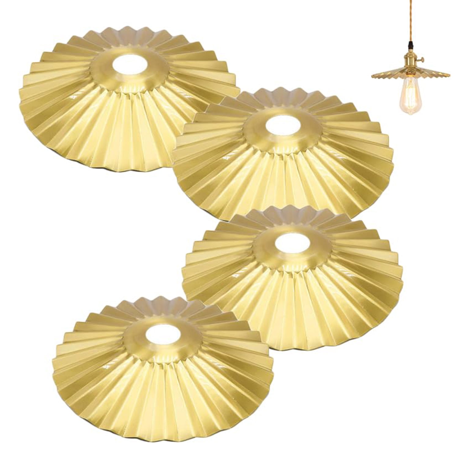 FSLiving 8.7" Industrial Retro Copper Bulb Guard Copper Gold Hanging ...