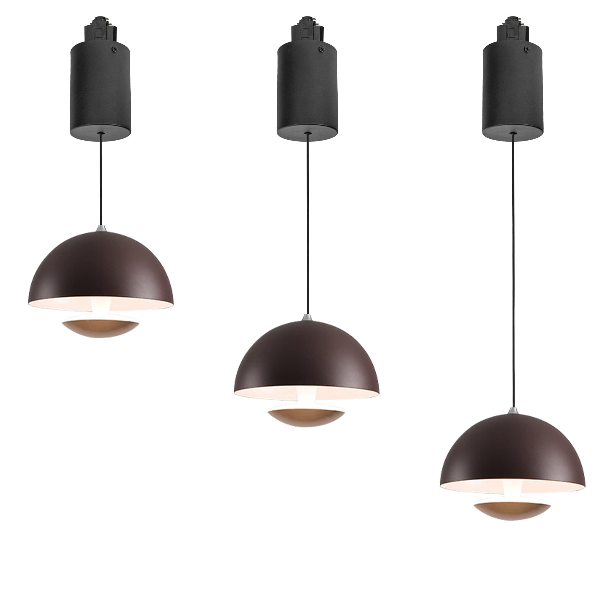 FSLiving 8W Adjustable Levitate Track Pendant Light J-Type Retractable ...