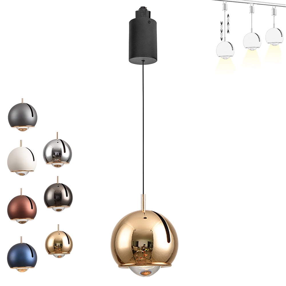 FSLiving 8W H-Type Track Pendant Light Retractable Lift Droplight with ...