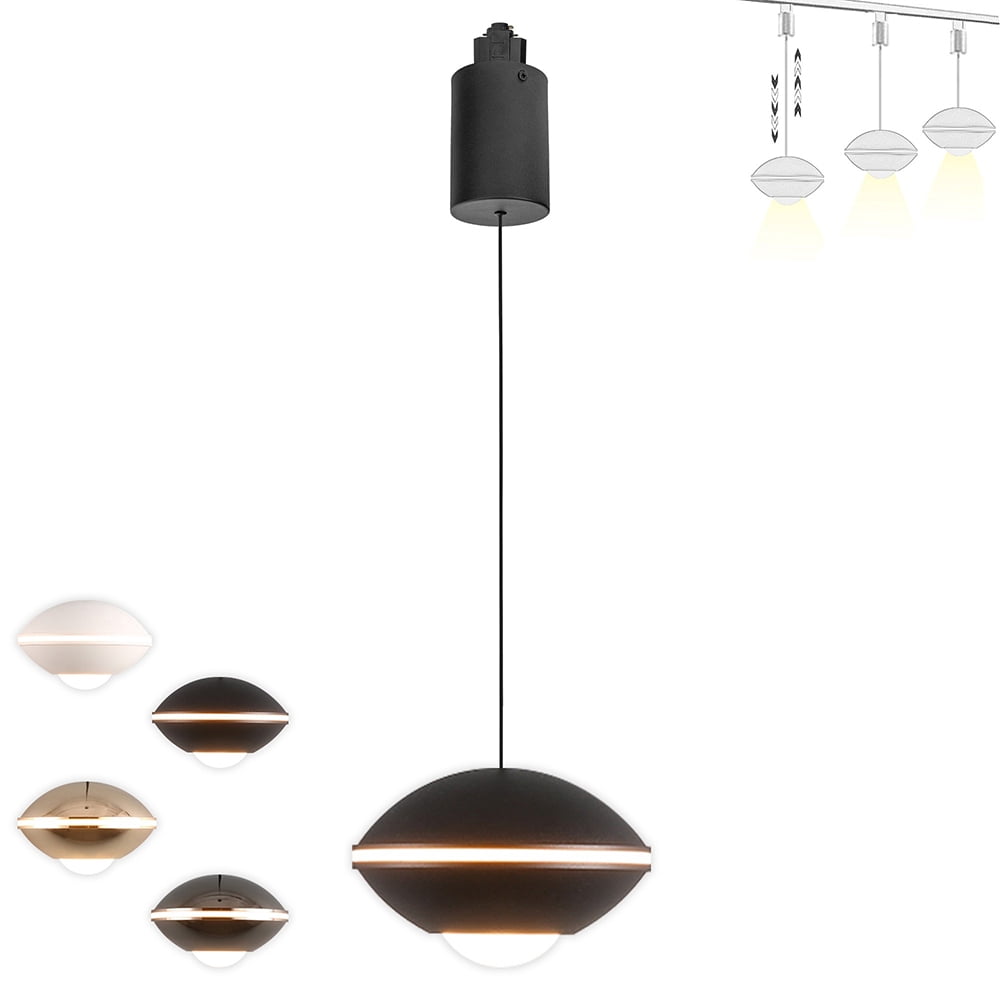 FSLiving 8W H-Type Track Pendant Light Retractable Lift Droplight with ...