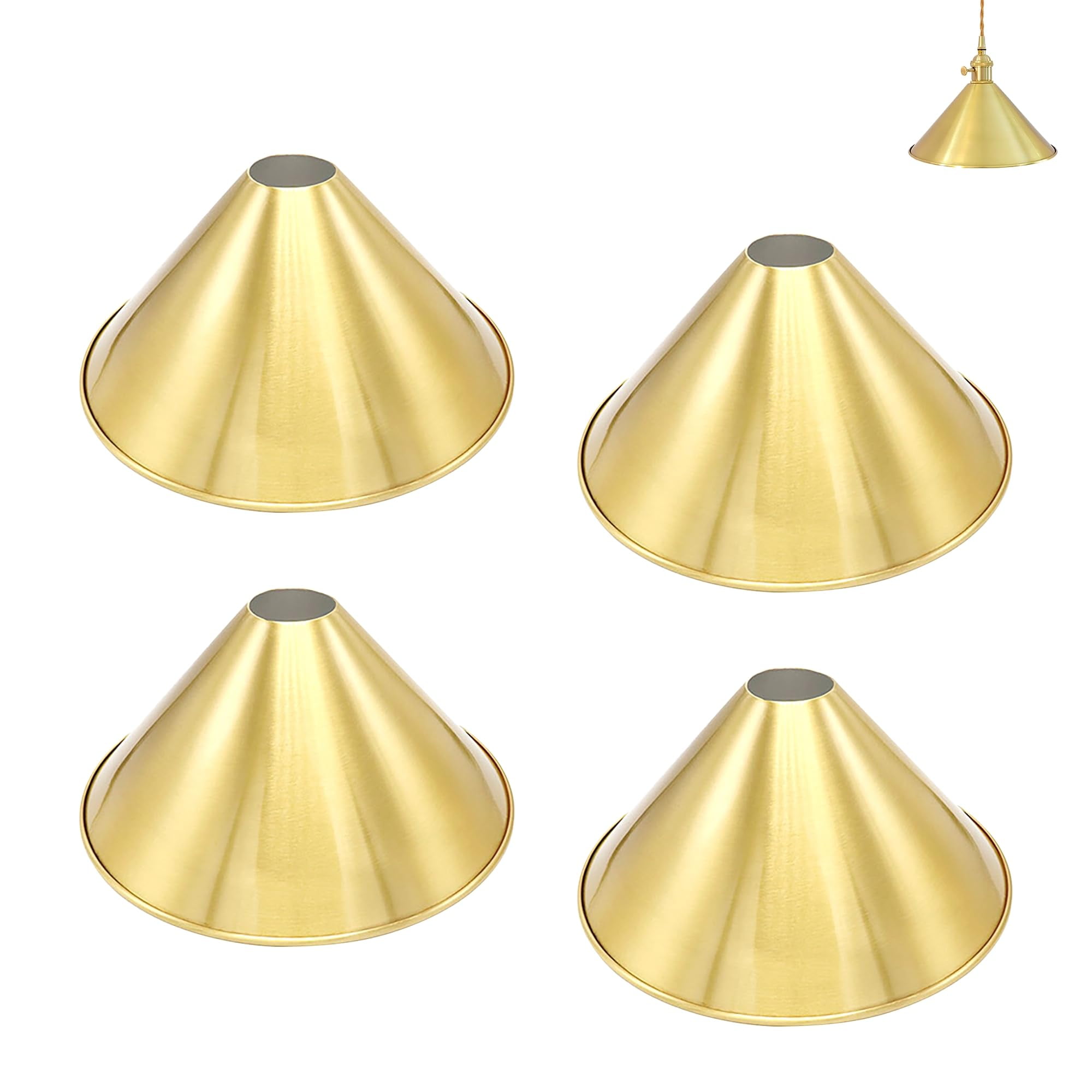 FSLiving 9.4" Industrial Retro Copper Bulb Guard Copper Gold Hanging ...